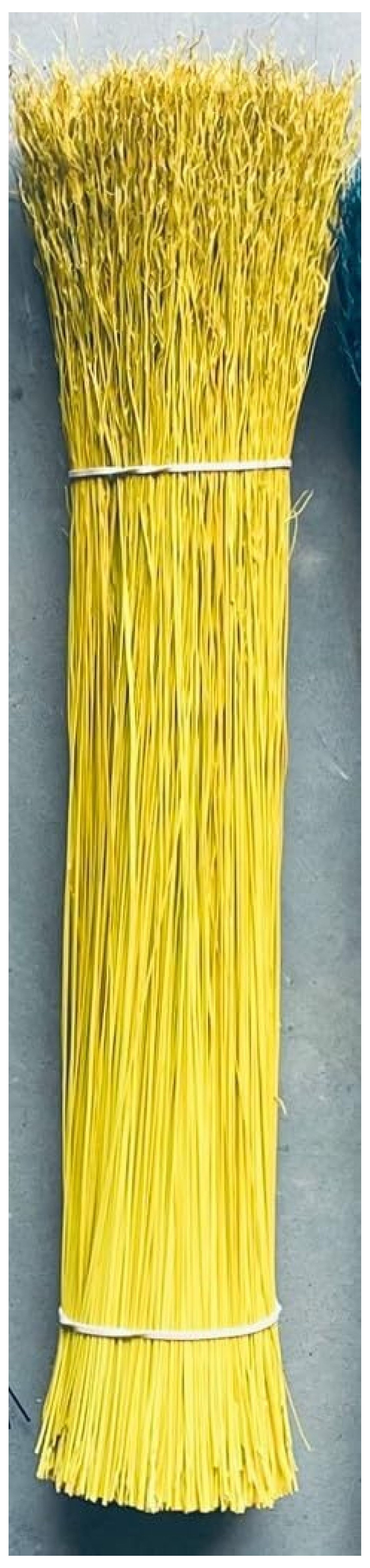 Dyed Broomcorn 20" Hurl for Broom Making and Crafting (Yellow ...