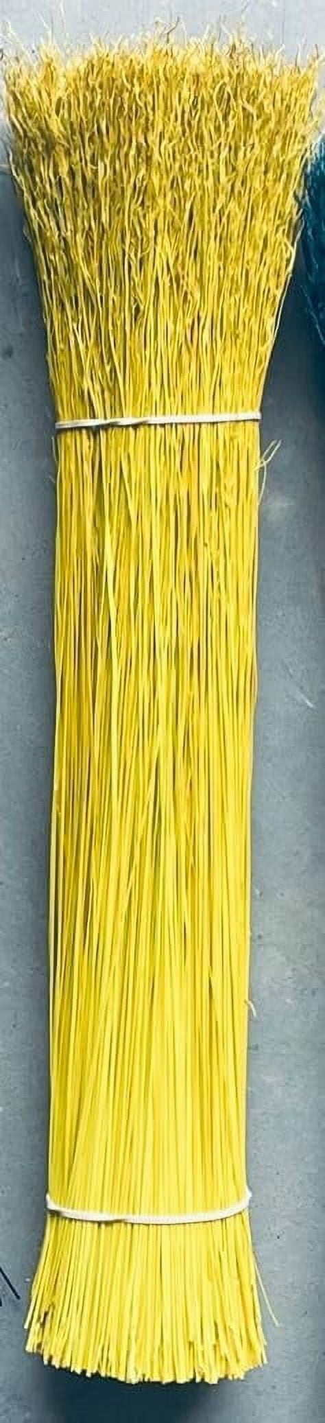 Dyed Broomcorn 20" Hurl for Broom Making and Crafting (Yellow ...