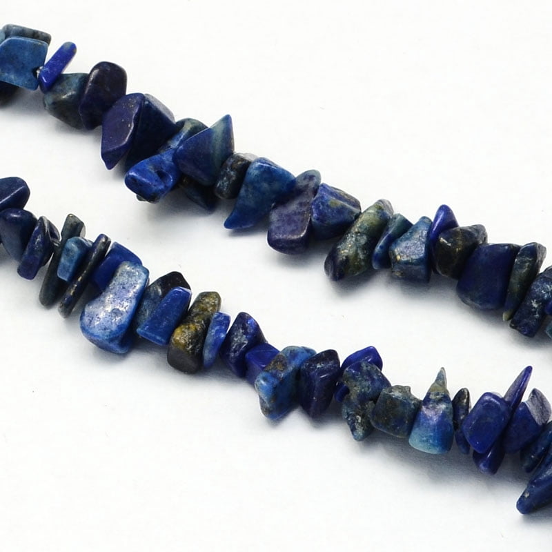 Dyed Natural Lazuli Stone Bead Strands Chip 3~9x3~6x1~4mm Hole: 1mm ...