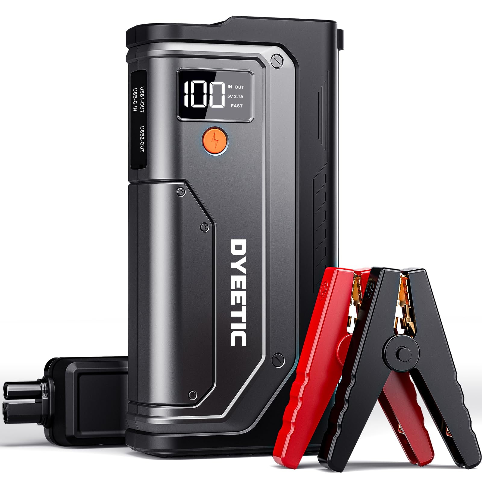 Dyeetic 6000A Jump Starter, 12V Portable Car Jump Starter Battery Pack ...