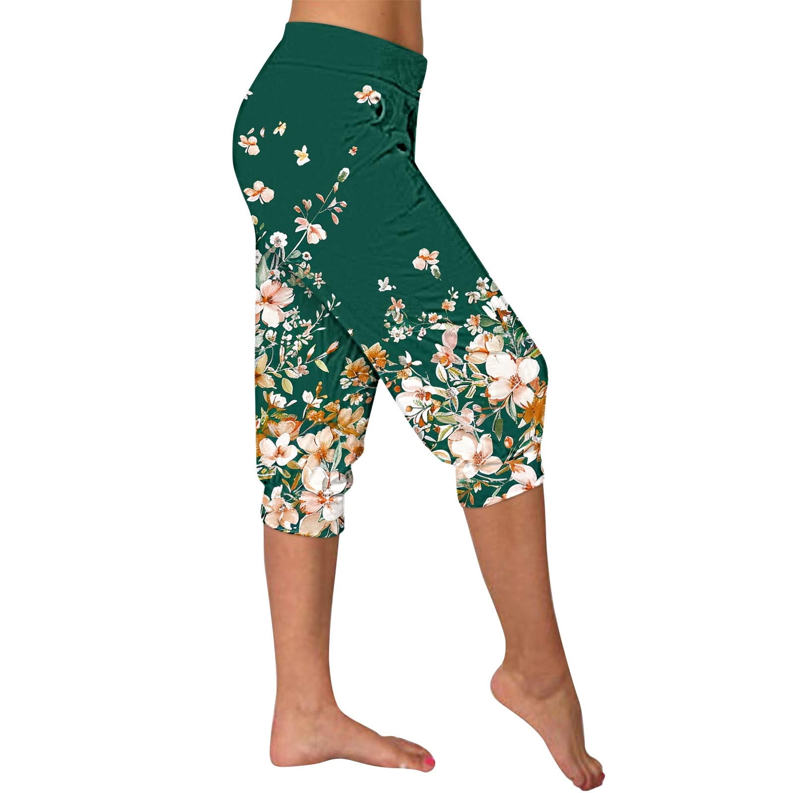 Dyegold Capris Pants for Woman, Baggy Cropped Trousers for Summer,Fall ...