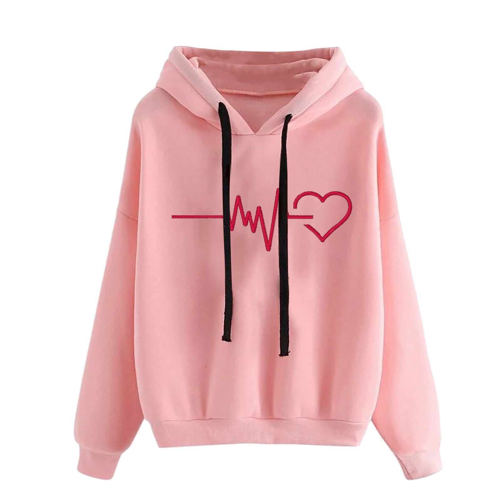 Dyegold Hoodies For Women Teen Girls Cute Funny Graphic Sweatshirts Casual Loose Long Sleeve ...