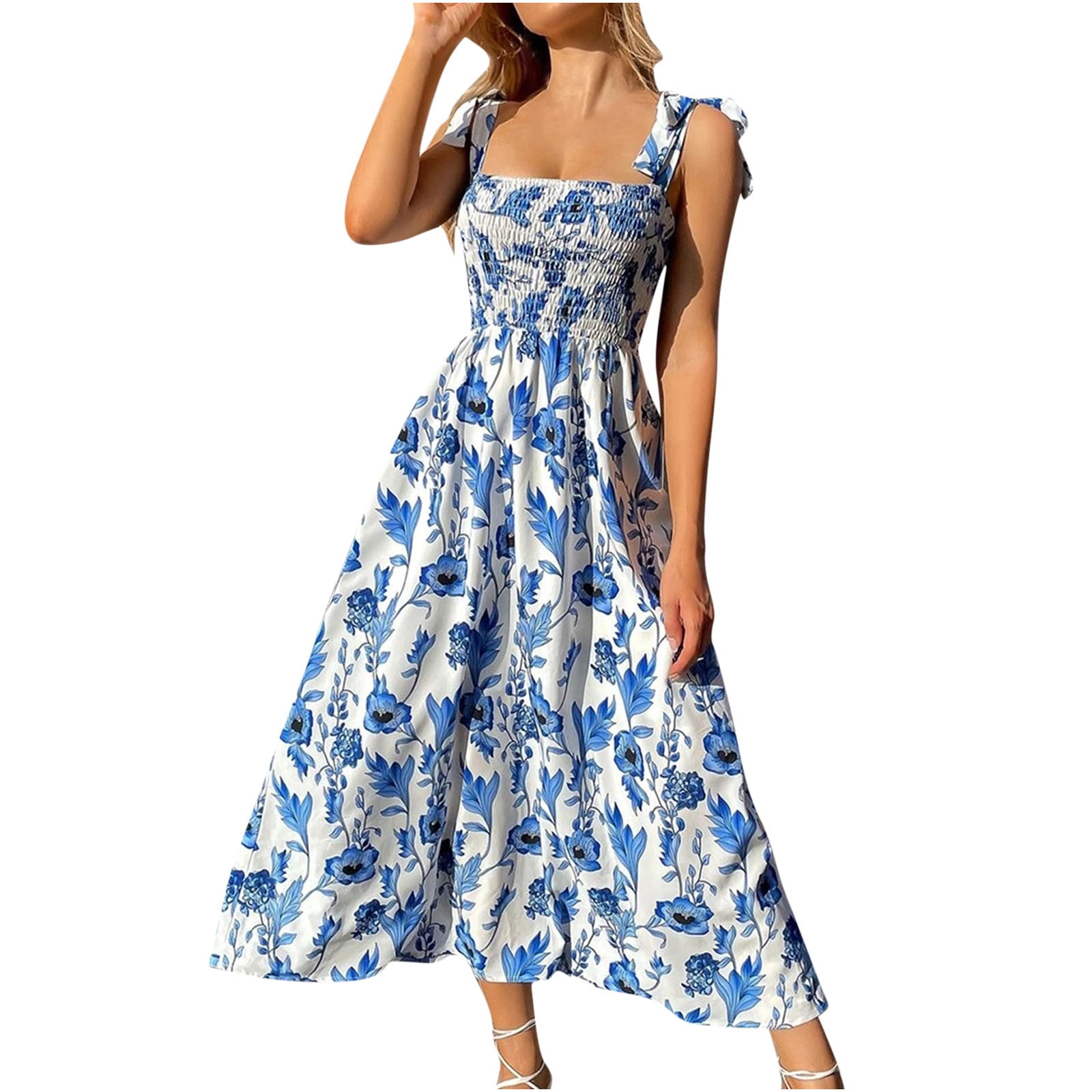 Dyegold Sundresses for Women Casual Beach - Plus Size Dress Womens ...