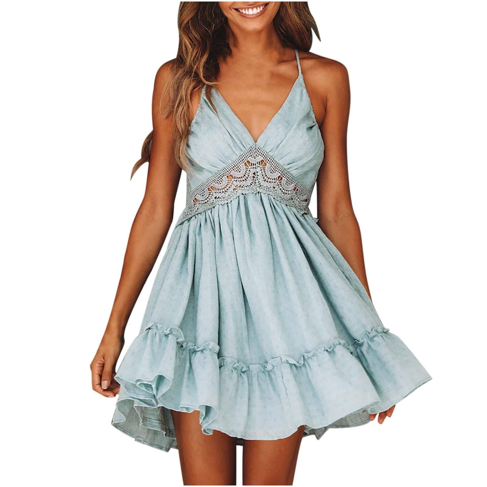 Dyegold Sundresses for Women Casual Beach - Women's Casual Dresses V ...