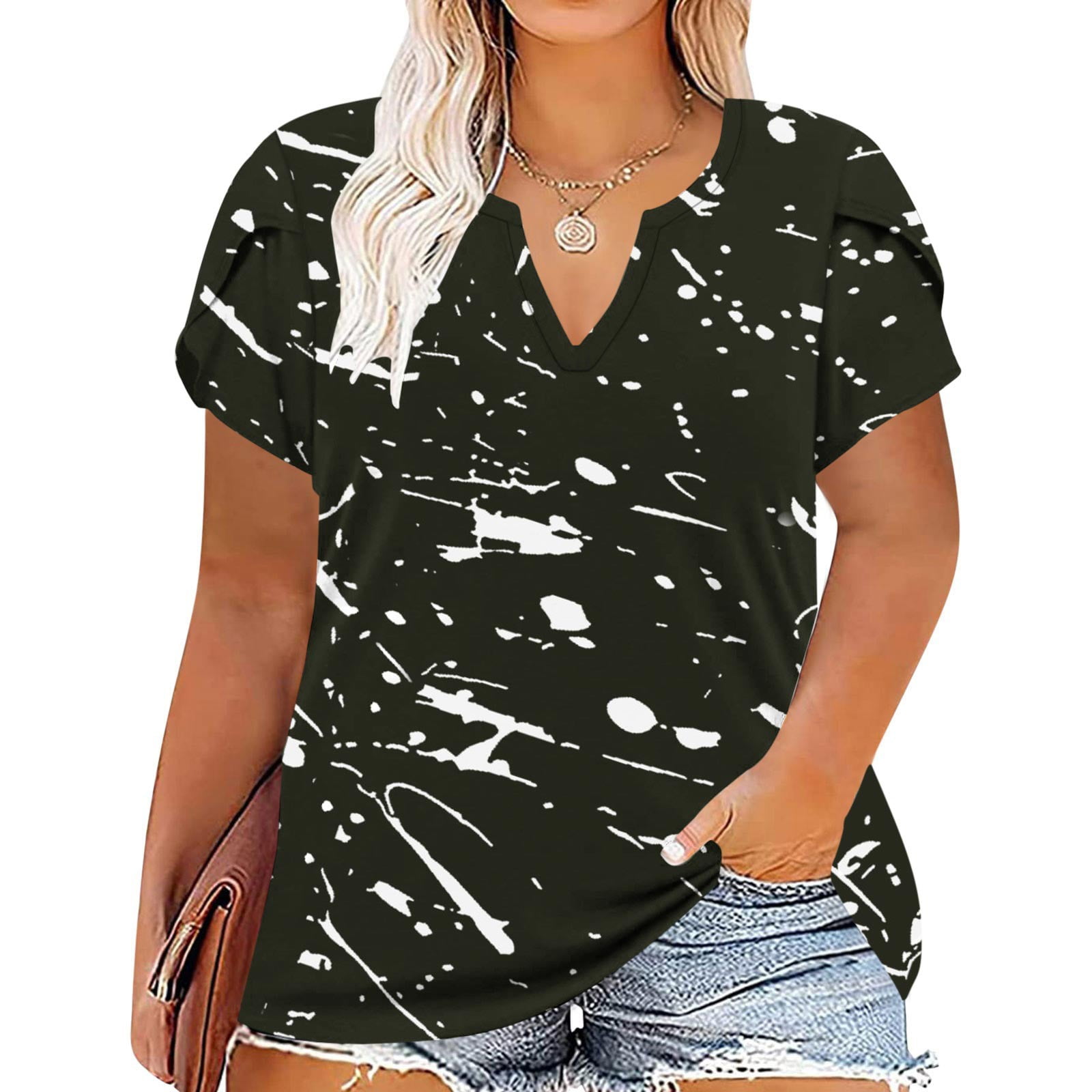 Dyegold Tunic Tops Plus Size Teen Girls Womens Boho Tops And Blouses ...
