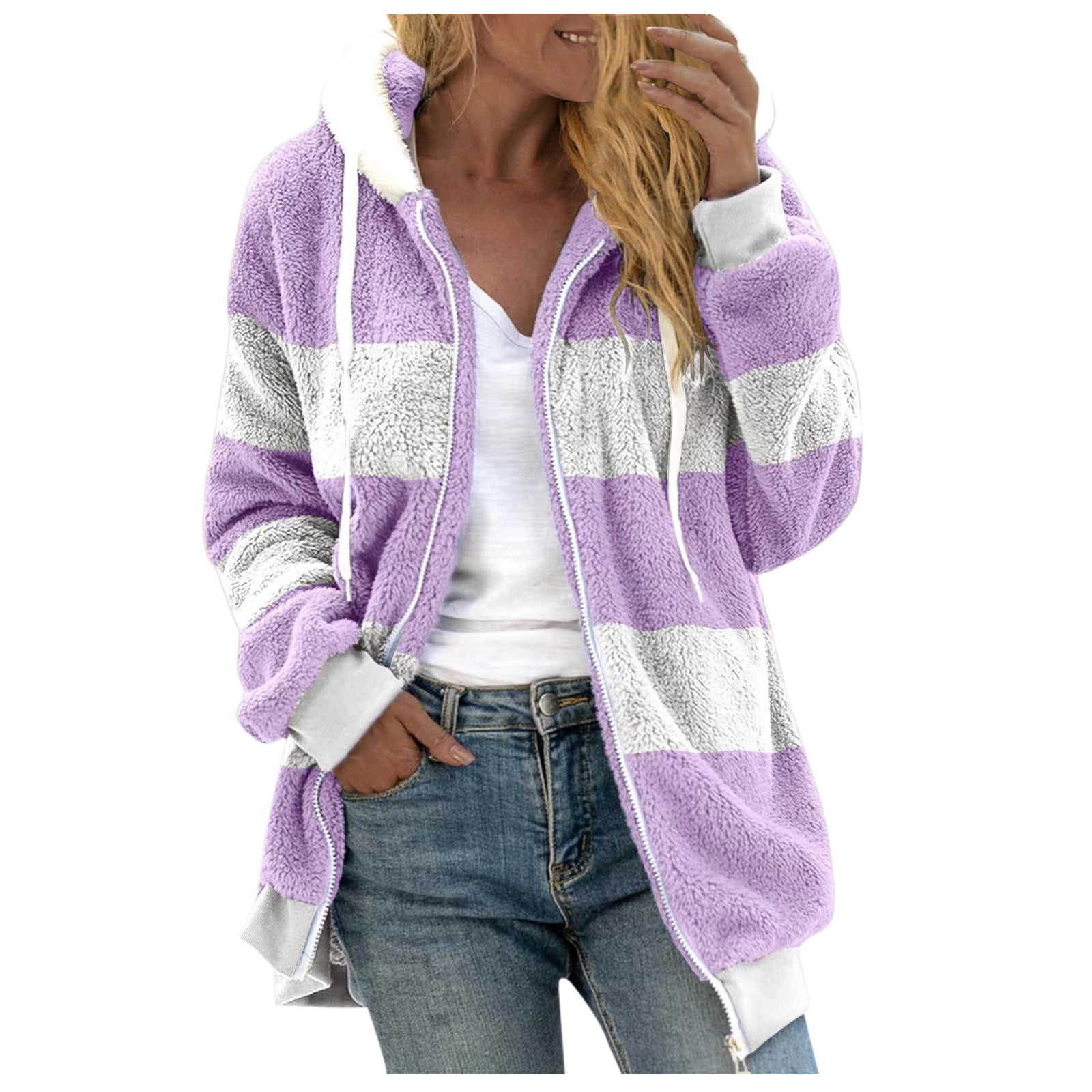 Dyegold Woman'S Winter Coat Teen Girls Zip Up Hoodies Women'S Coats ...