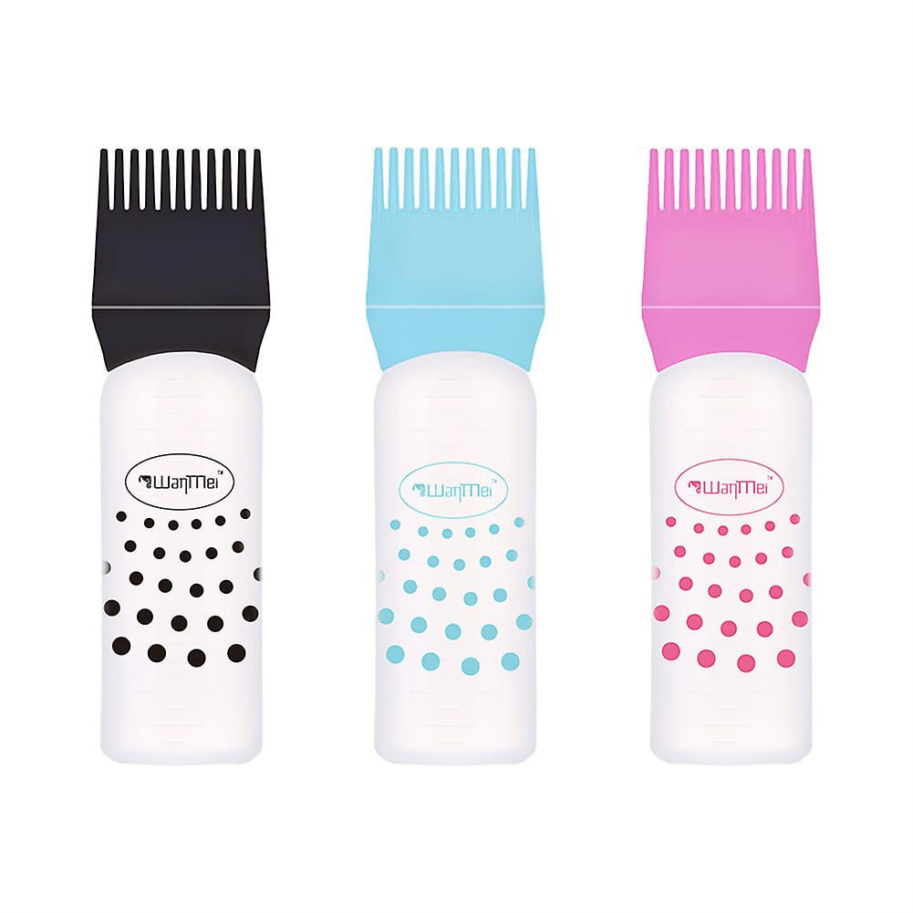 Dyeing Shampoo Bottle Oil Comb Hair Dye Applicator Brush Bottles Set ...