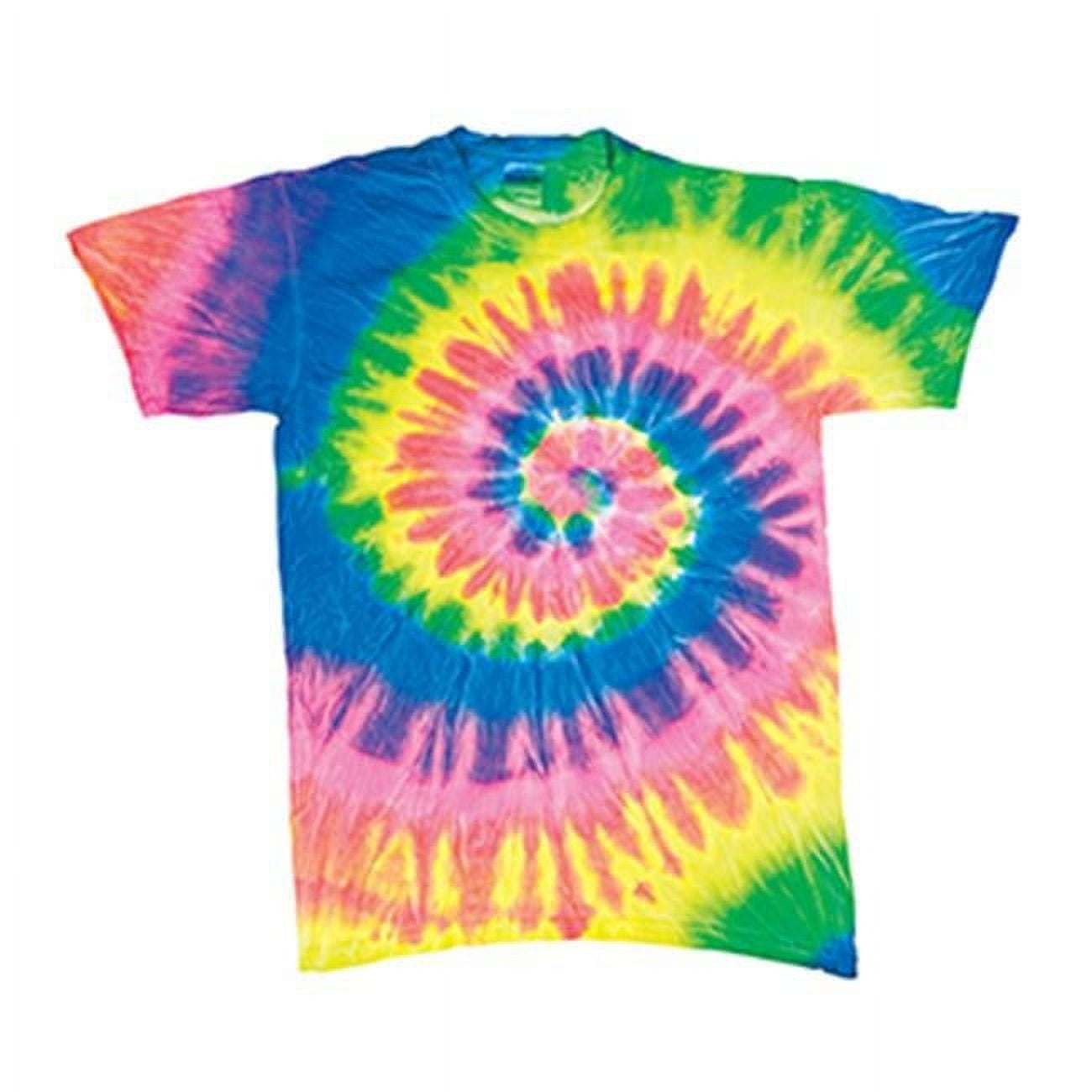 Dyenomite 20BMS TD GD5000B Spiral Tee- Fluorescent Rainbow - Large ...