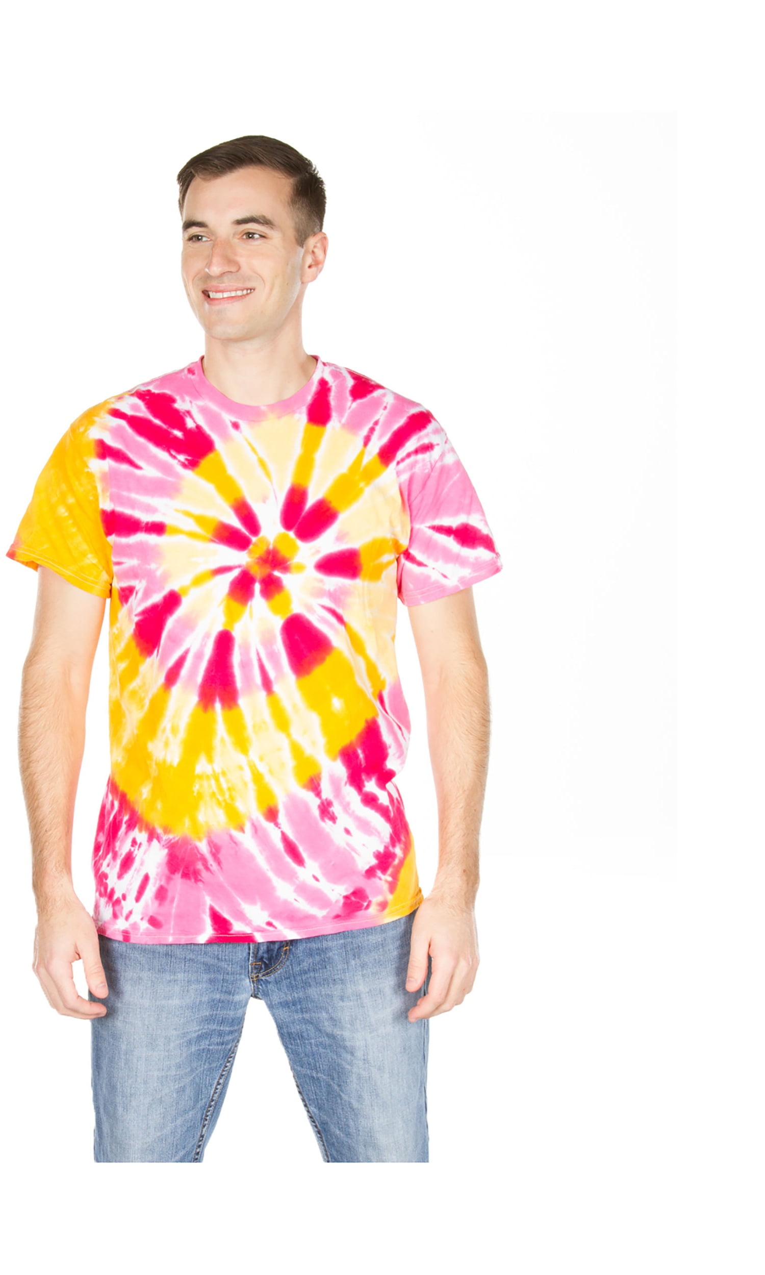 Dyenomite Men's Superior Colorfast Double Needle T-Shirt, Style 200TY ...