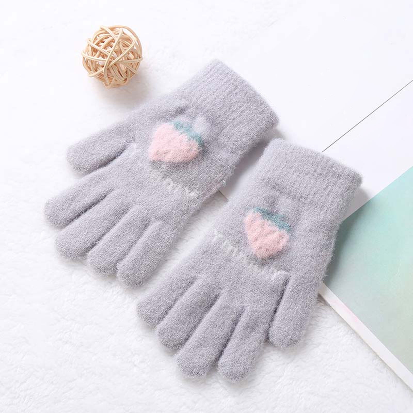 Dyfzdhu Children Baby Boys Girls Winter Warm Skiing Gloves Kids Cartoon ...