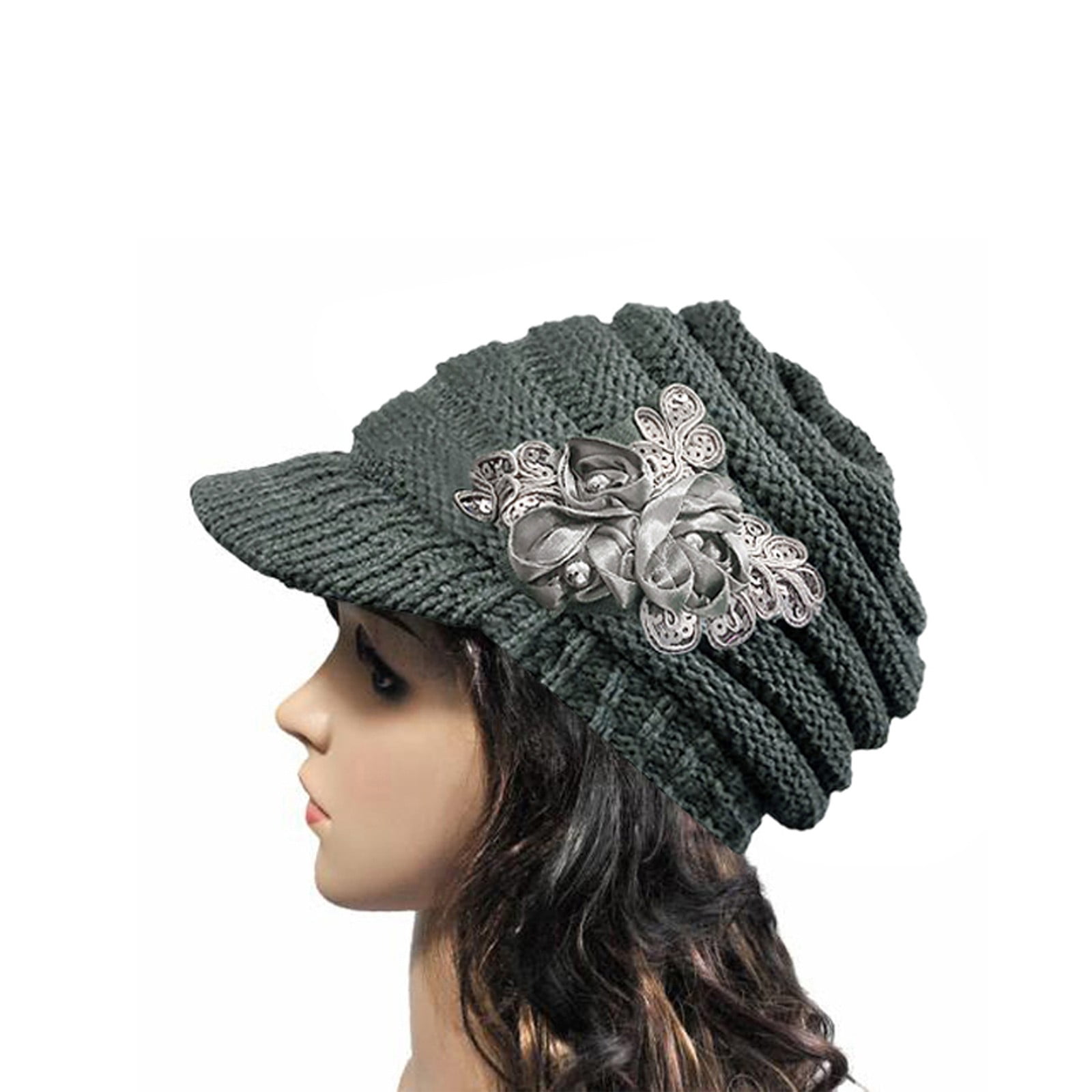 Dyfzdhu Hat Brim Autumn Winter Applique Of Korean Sequin Version The ...