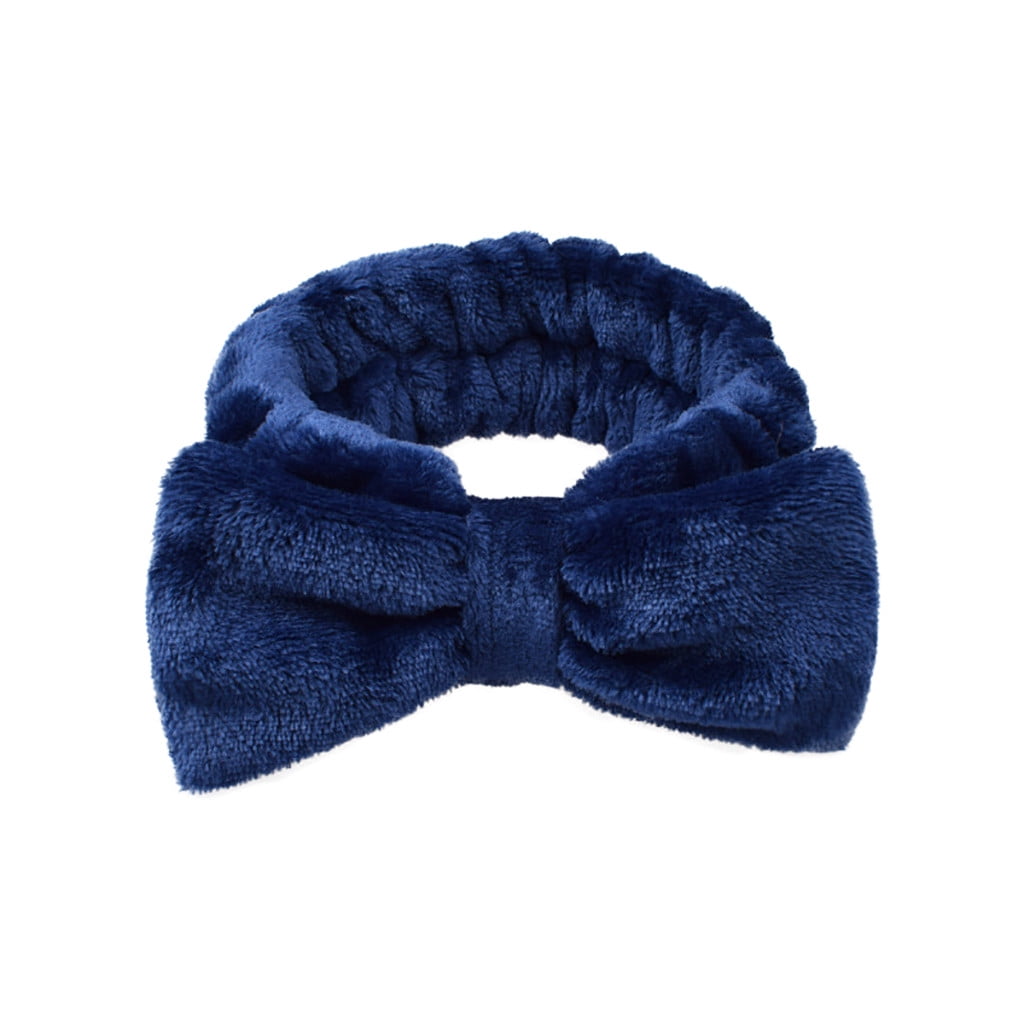 Dyfzdhu Headwear For Women Fashion Velvet Hairband Solid Bow Knot Hair ...