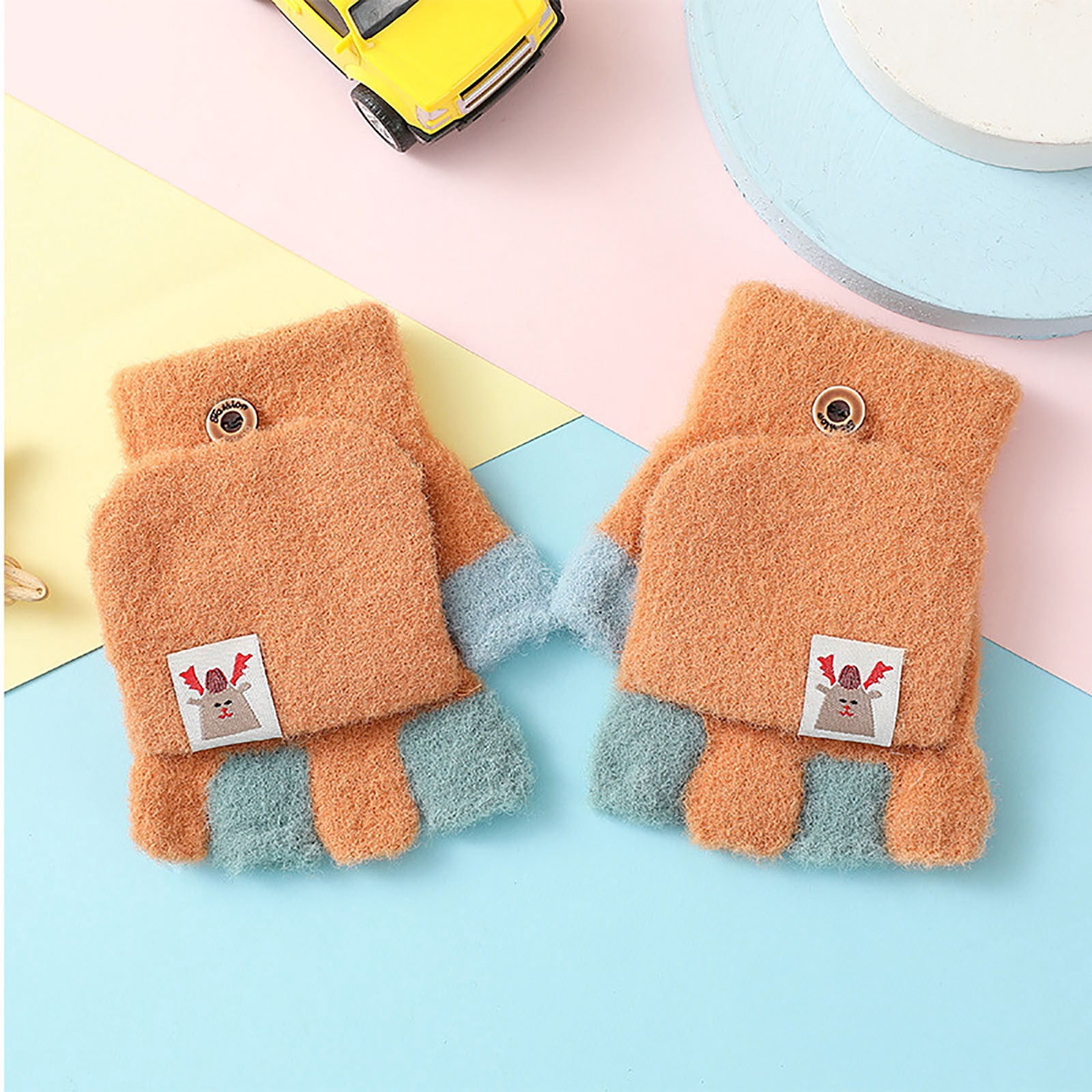Dyfzdhu Kid Winter Gloves Children Stretchy Warm Gloves Boys Or Girls ...