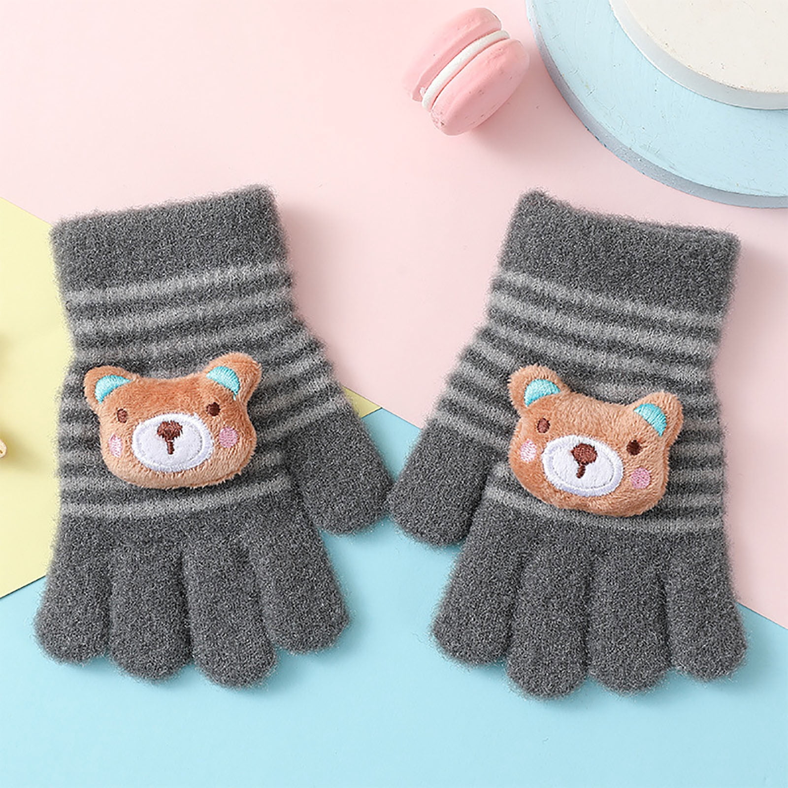 Dyfzdhu Kid Winter Gloves Children Stretchy Warm Gloves Boys Or Girls ...