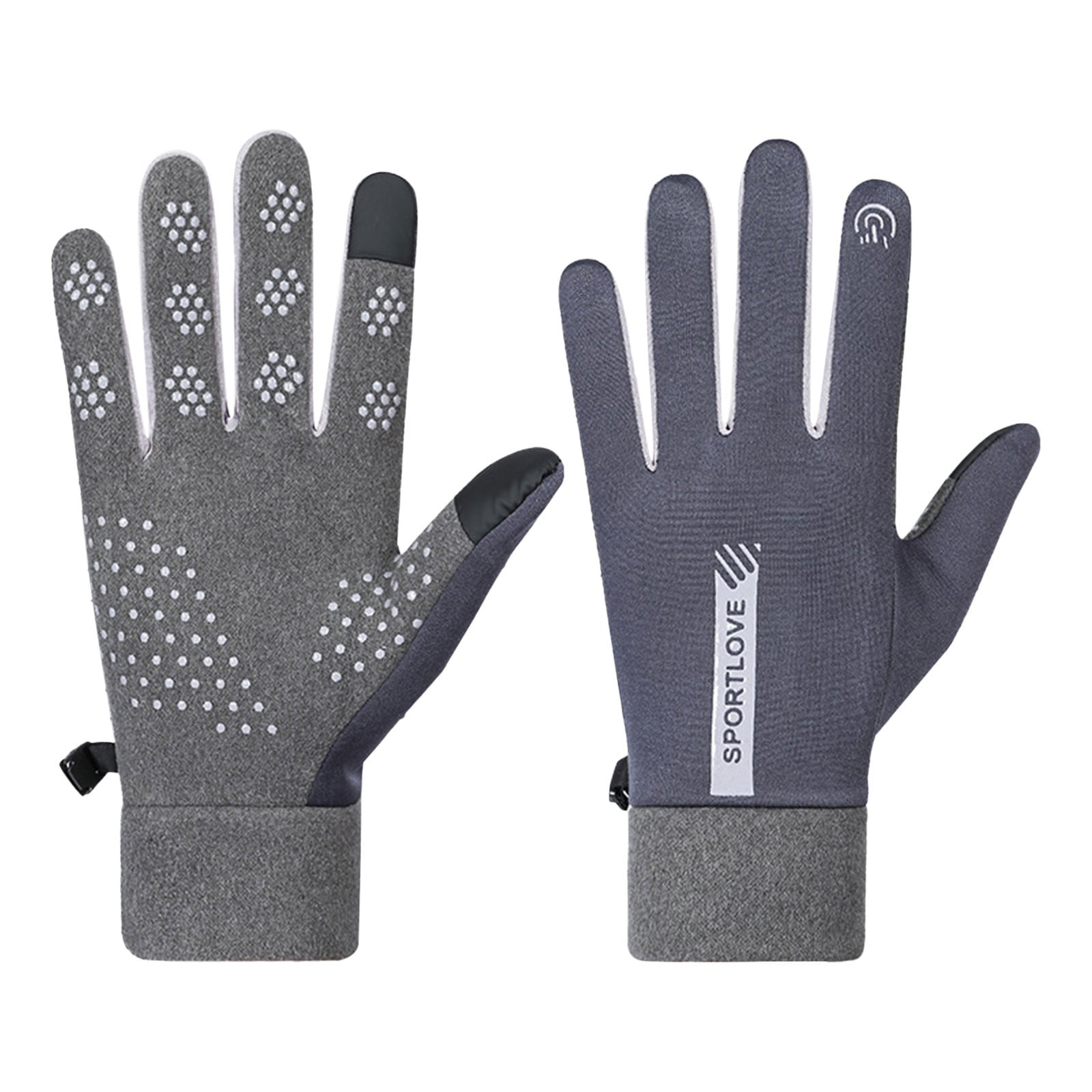 Dyfzdhu Knit Gloves Velvet Warm Women'S Autumn And Outdoor Driving Cold ...