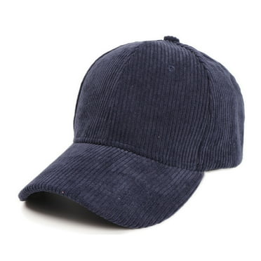Solid Curved Brim Fitted Baseball Cap - Walmart.com