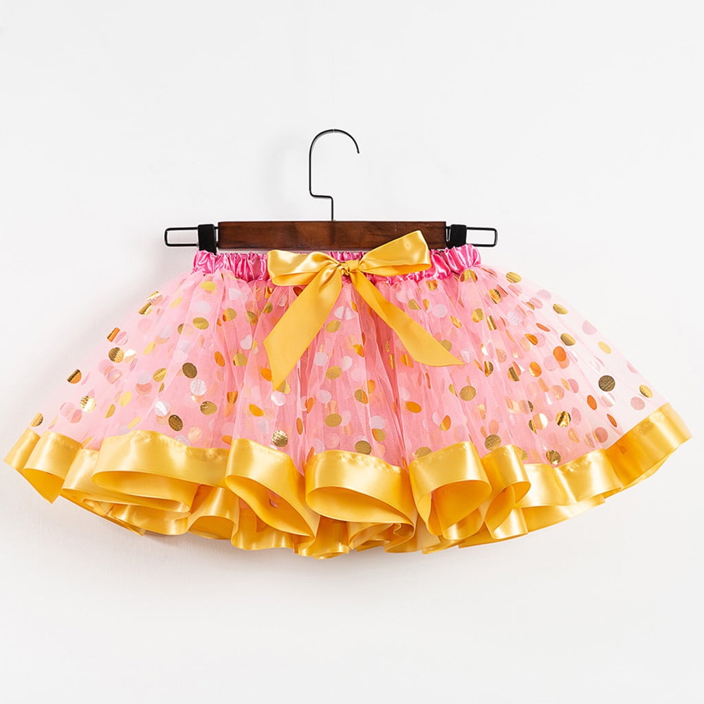 Dyfzdhu Mardi Gras Girls Skirts Ballet Baby Tutu Kids Skirts Toddler Print Clothes Dance Party ...