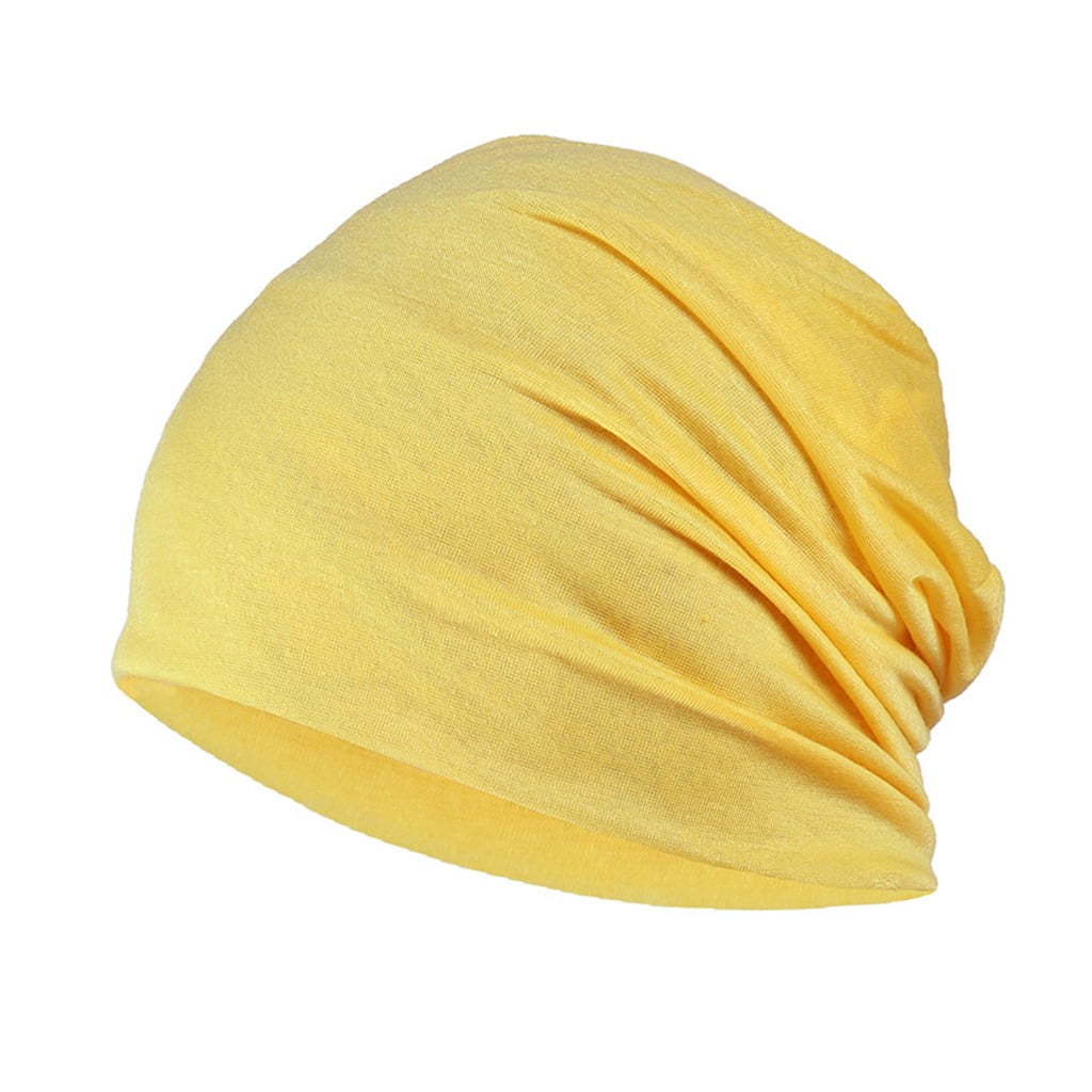 Dyfzdhu Men Soild India Stretch Drawstring Hat Wool Knitting Hair Loss ...