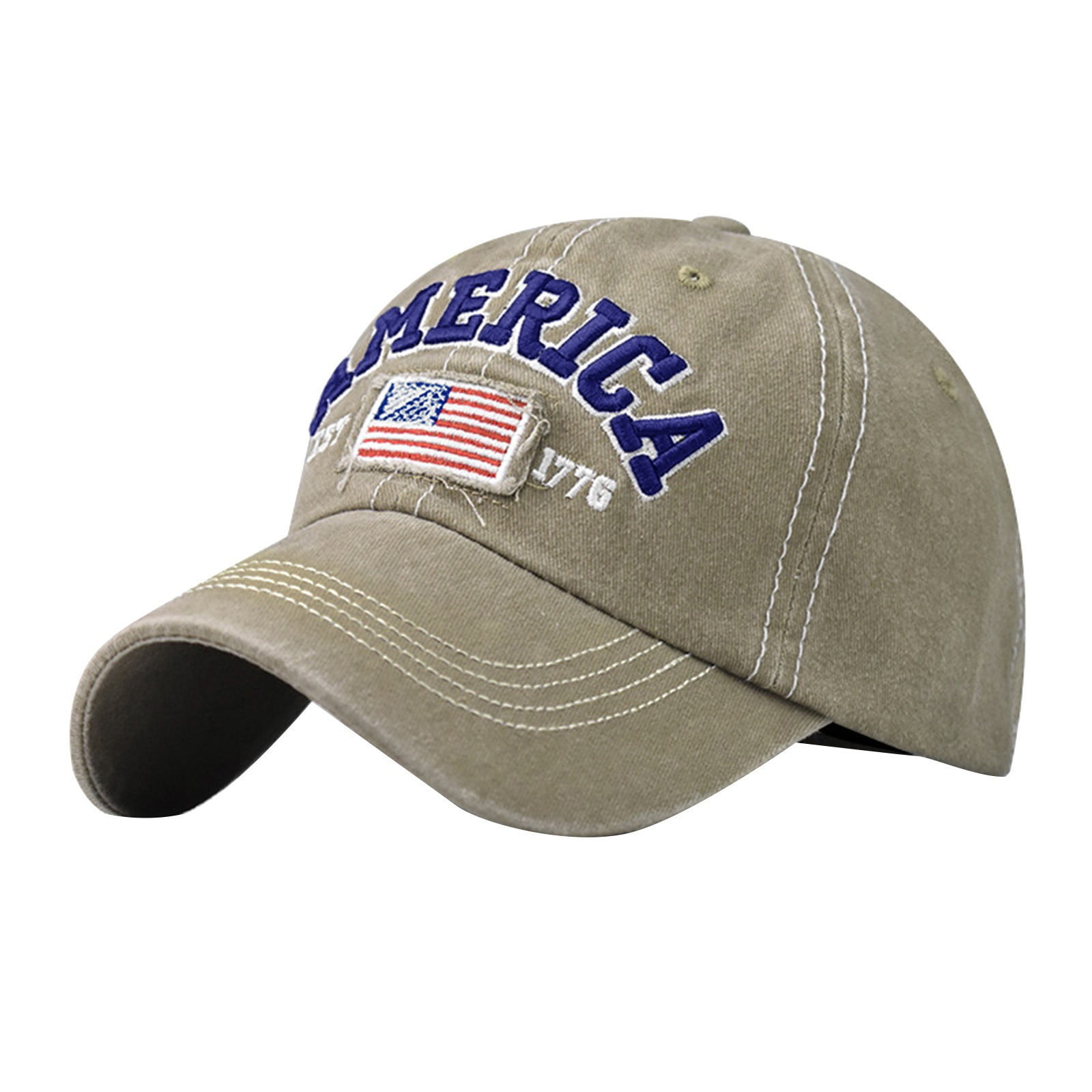 Dyfzdhu Mens And Womens Independence Day Baseball Caps American Flag ...