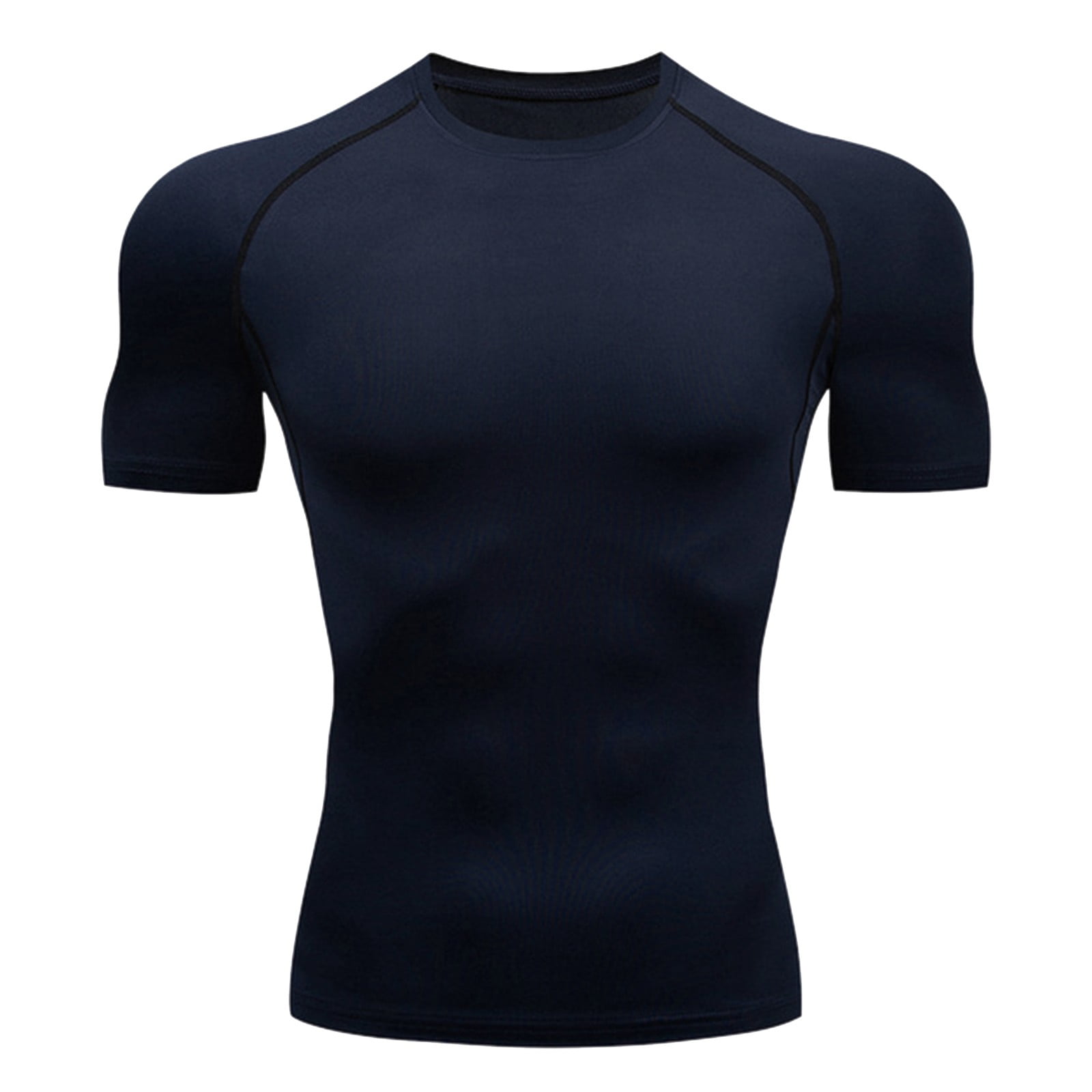 Dyfzdhu Mens Compression Shirts Short Sleeve Dry Fit Base Layer ...