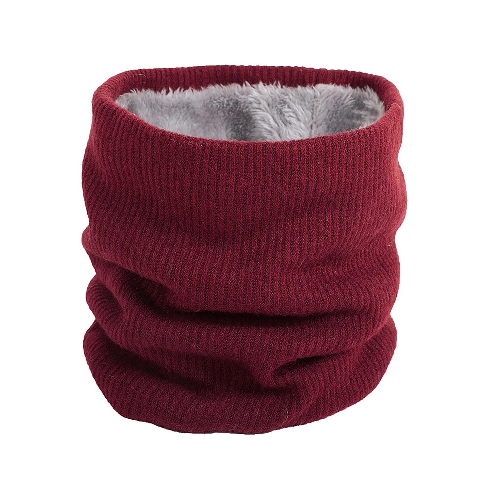 Dyfzdhu Neck Scarf Winter Double Layered Plush Outdoor Pullover Couple ...