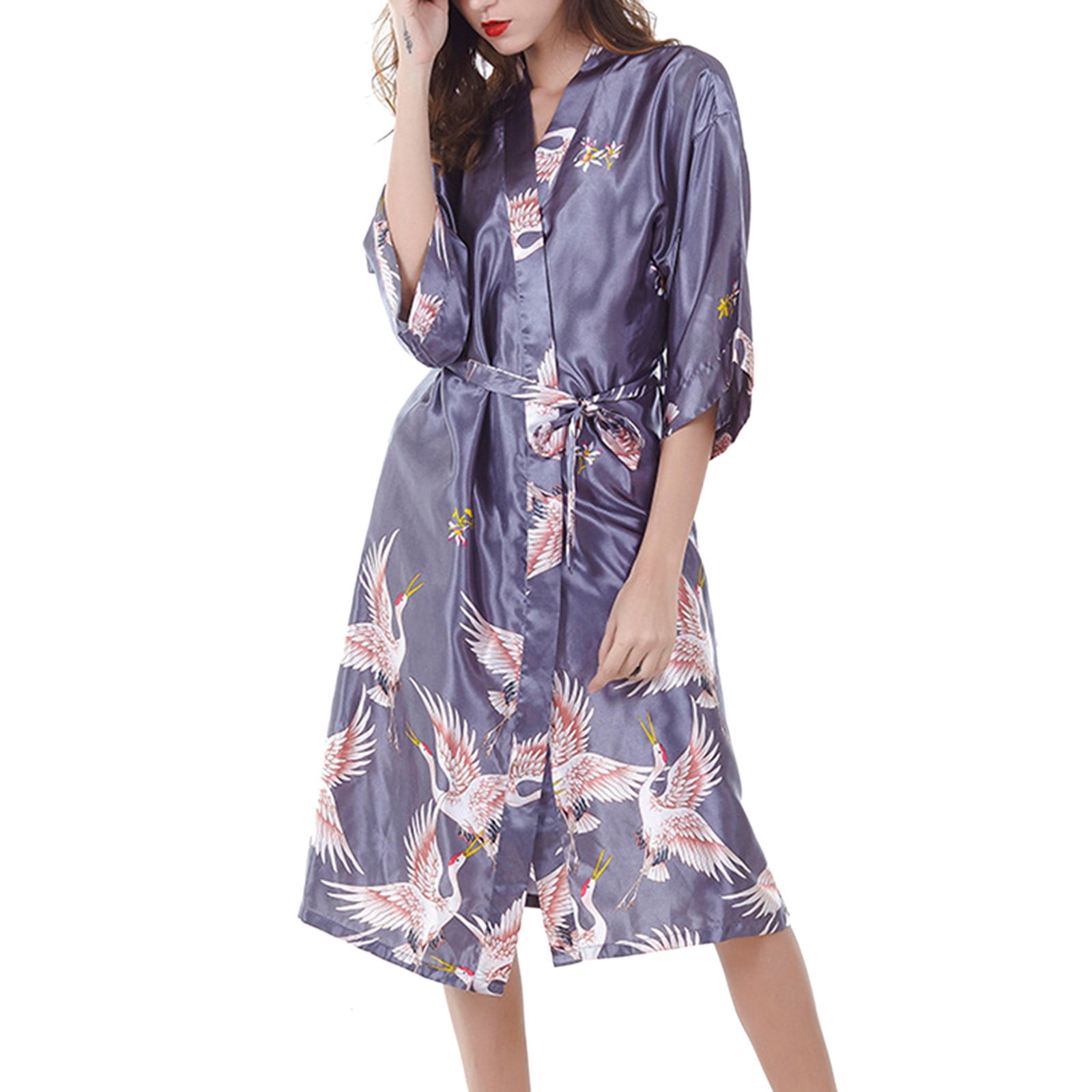 Dyfzdhu Nightgowns for Women Sense Nightdress Sleeping Skirt Lace Up ...