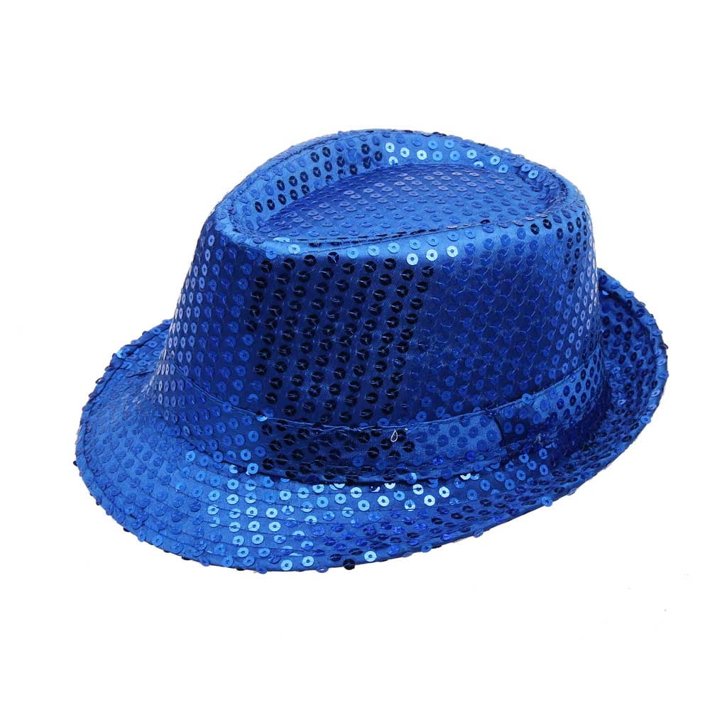Dyfzdhu Show Hat Sequined Stage Performances Dance Baseball Caps Blue ...