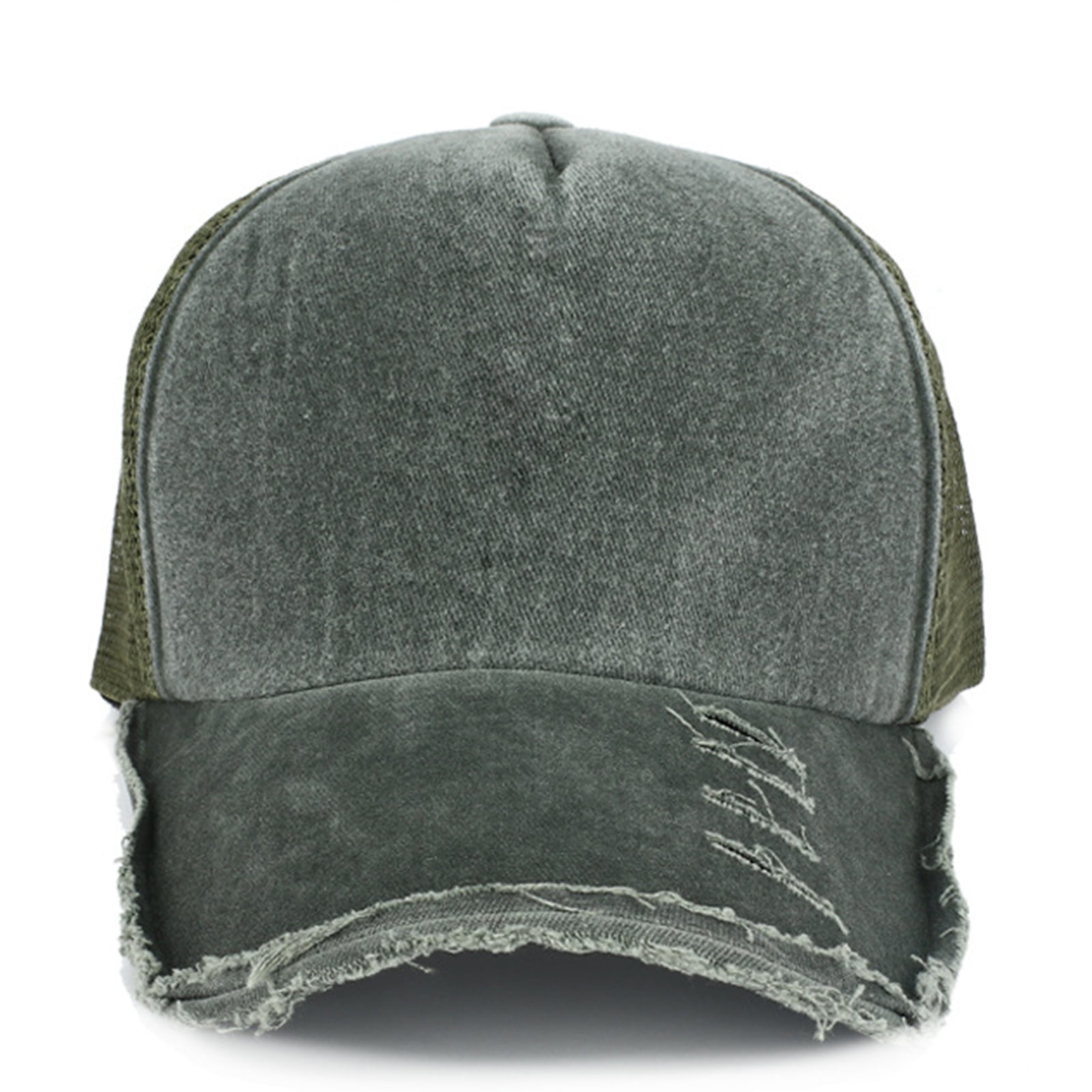Dyfzdhu Summer Distressed Cotton Women Caps Baseball Hat Mesh Sun Sport ...