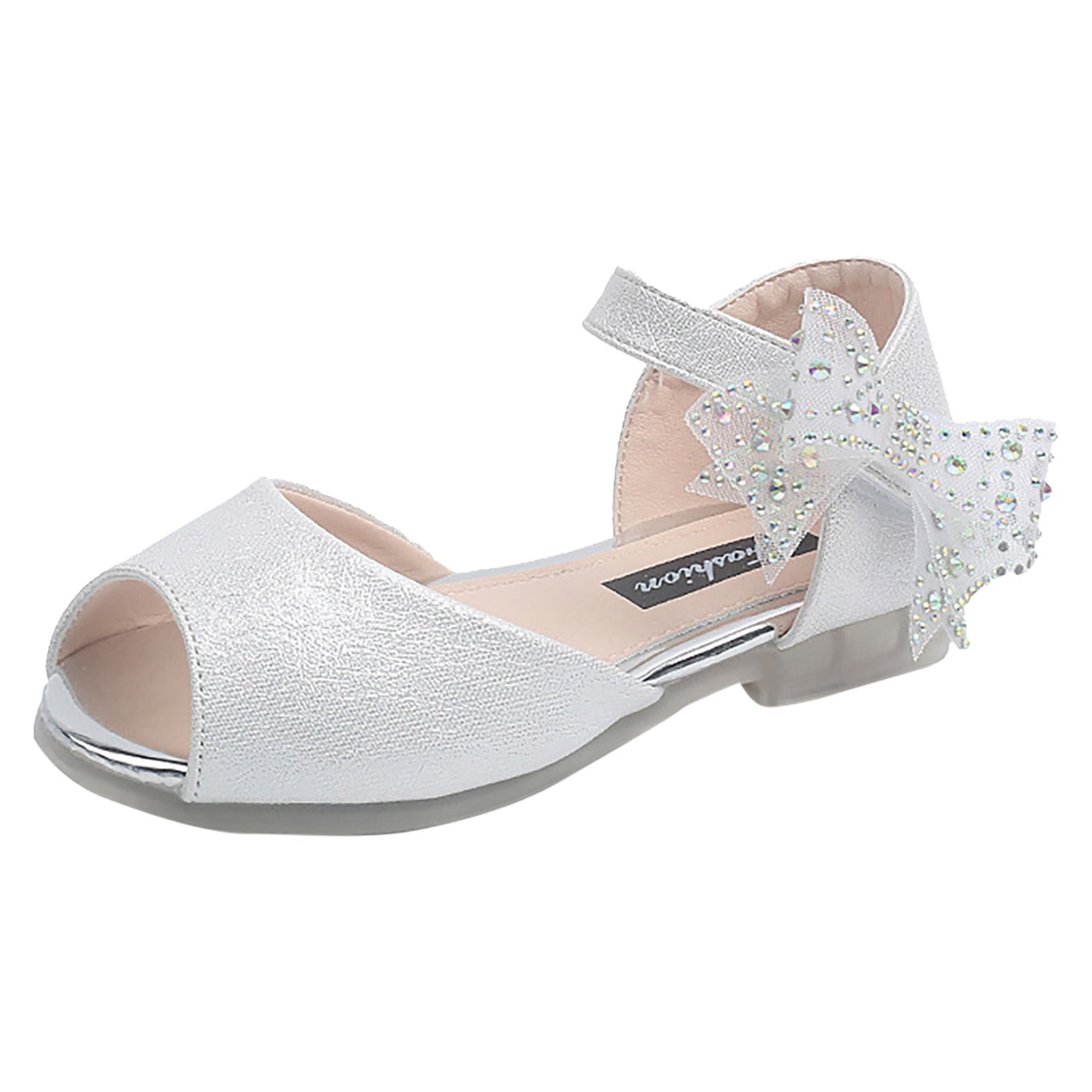 Dyfzdhu Summer Girls Sandals Children Outdoor Kids Girls Pretty Princess Shoes Soft Bottom Retro ...