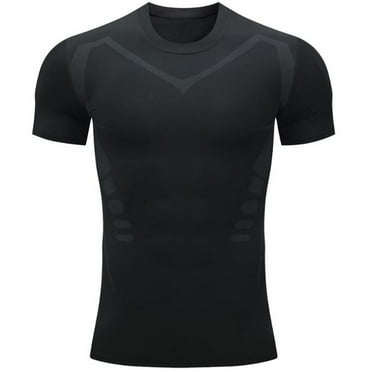 Men Short Sleeve Baselayer Cool Dry Compression T-Shirt for Athletic ...