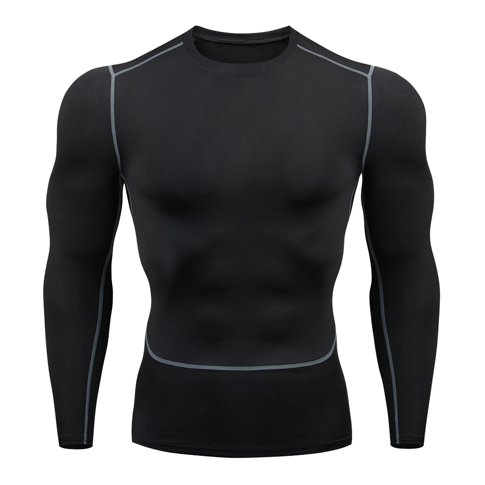 Dyfzdhu T Shirts for Men Fitness Long Sleeve Running Sports Shirt ...