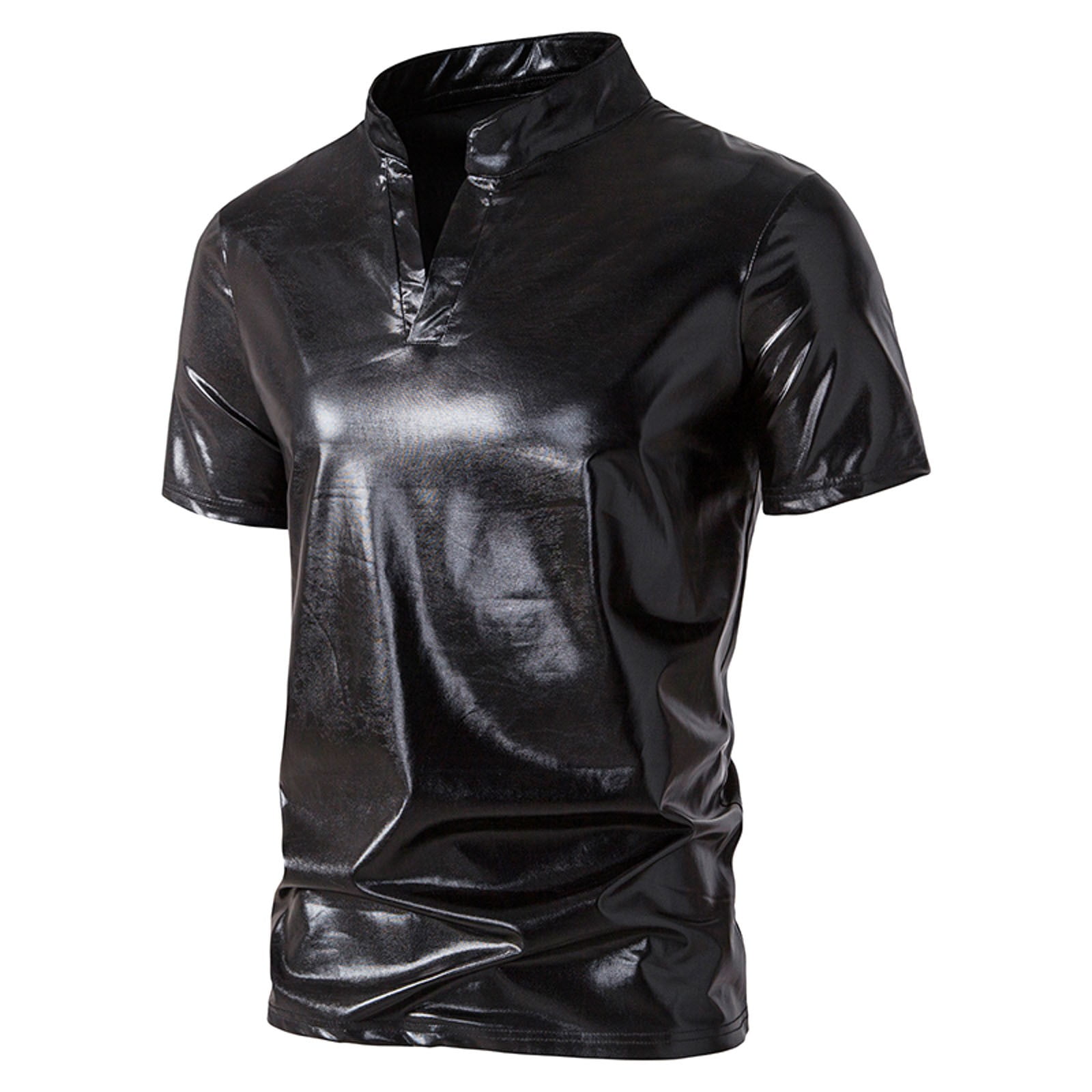 Dyfzdhu T Shirts for Men Summer Short Sleeve Party Tee Nightclub Bright ...