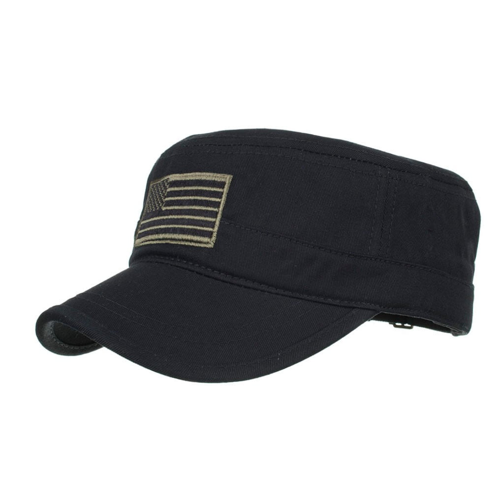 Dyfzdhu Washed Cotton Military Caps Cadet Caps Unique Design Vintage ...