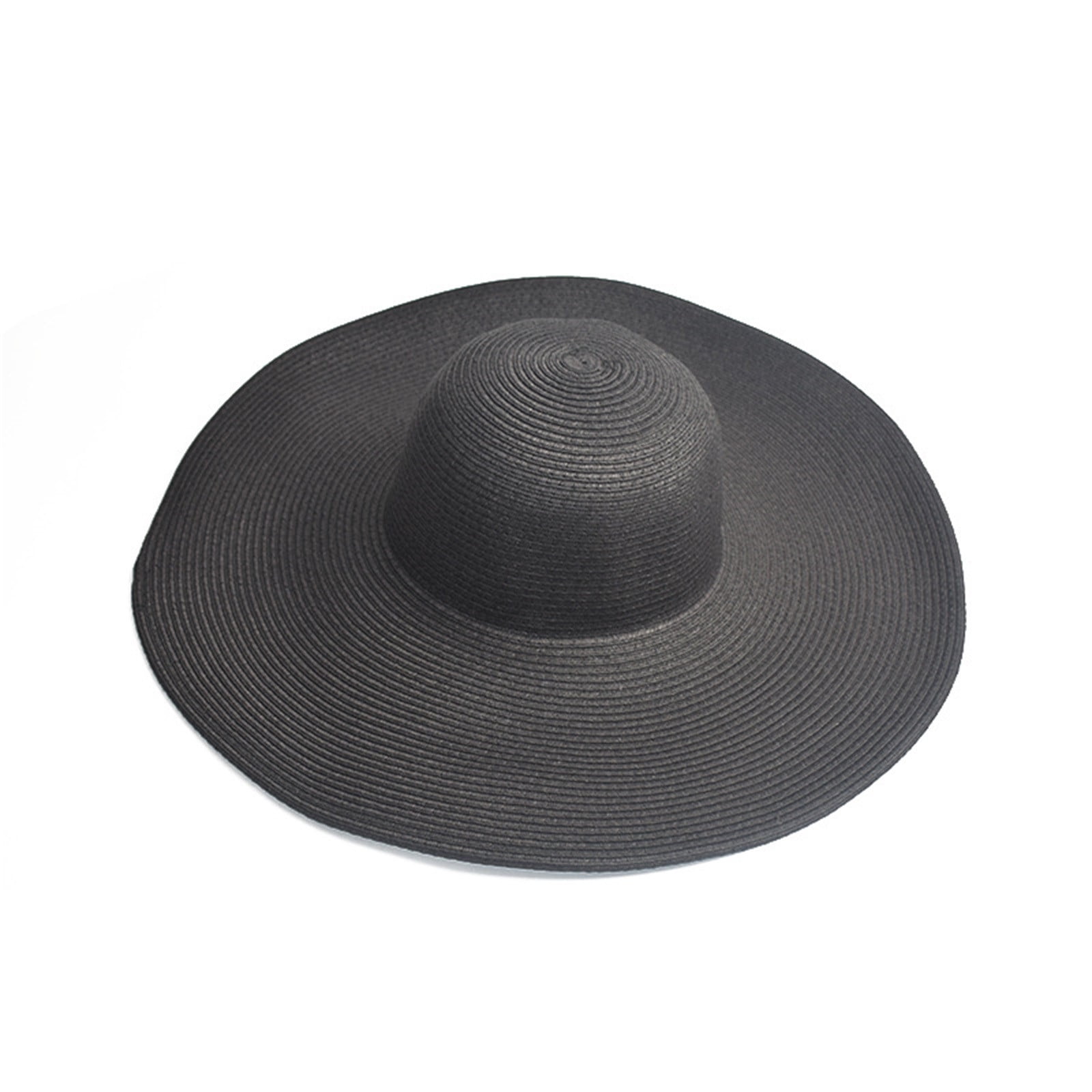 Dyfzdhu Women's Wide-Brim Sun Protection Straw Hat,Folable Floppy Hat ...