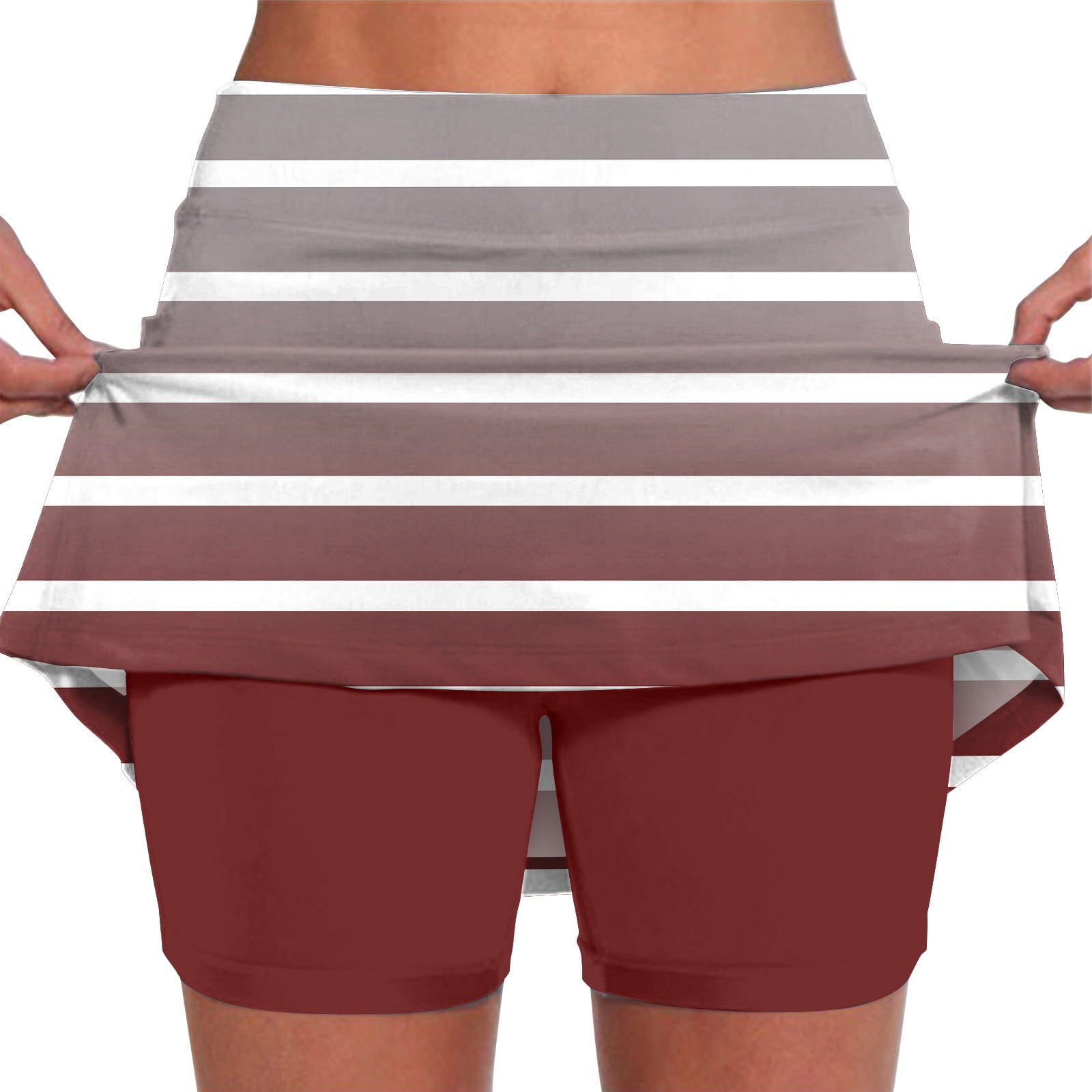 Dyfzdhu Womens Tennis Skirts High Waisted A-Line Skirt With Shorts ...