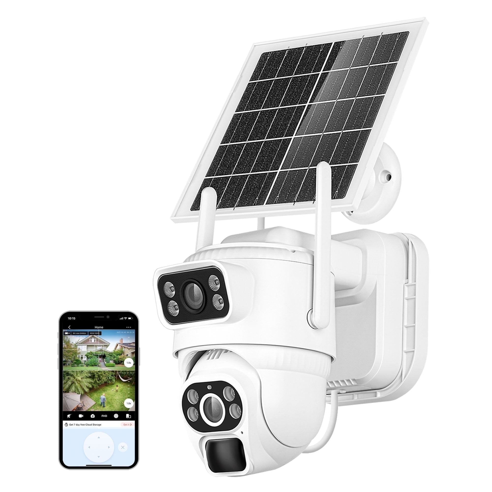 Dygoophy® Solar Camera Outdoor Wireless, Wireless solar camera with ...