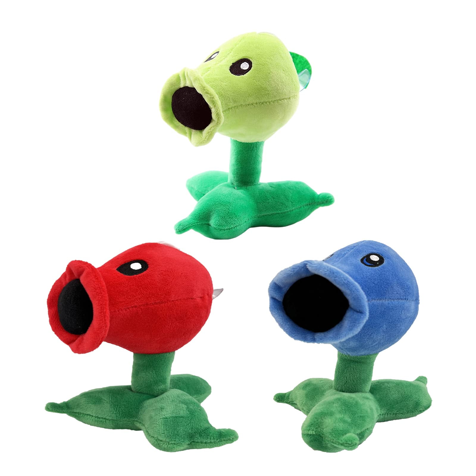 Dyharnsty 3Pcs Plants vs Zombies Plush Toys Peashooter,Snow Pea & Fire ...