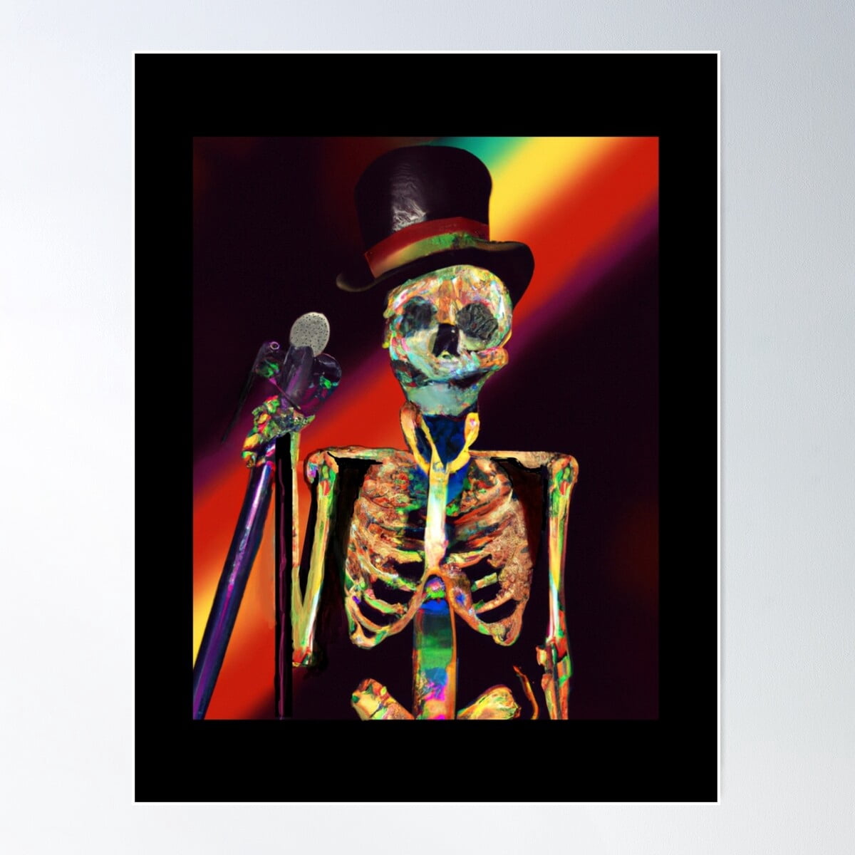 Dyin' Up Here - Comedian Skeleton, Gothic Skeleton, Comedian Poster ...