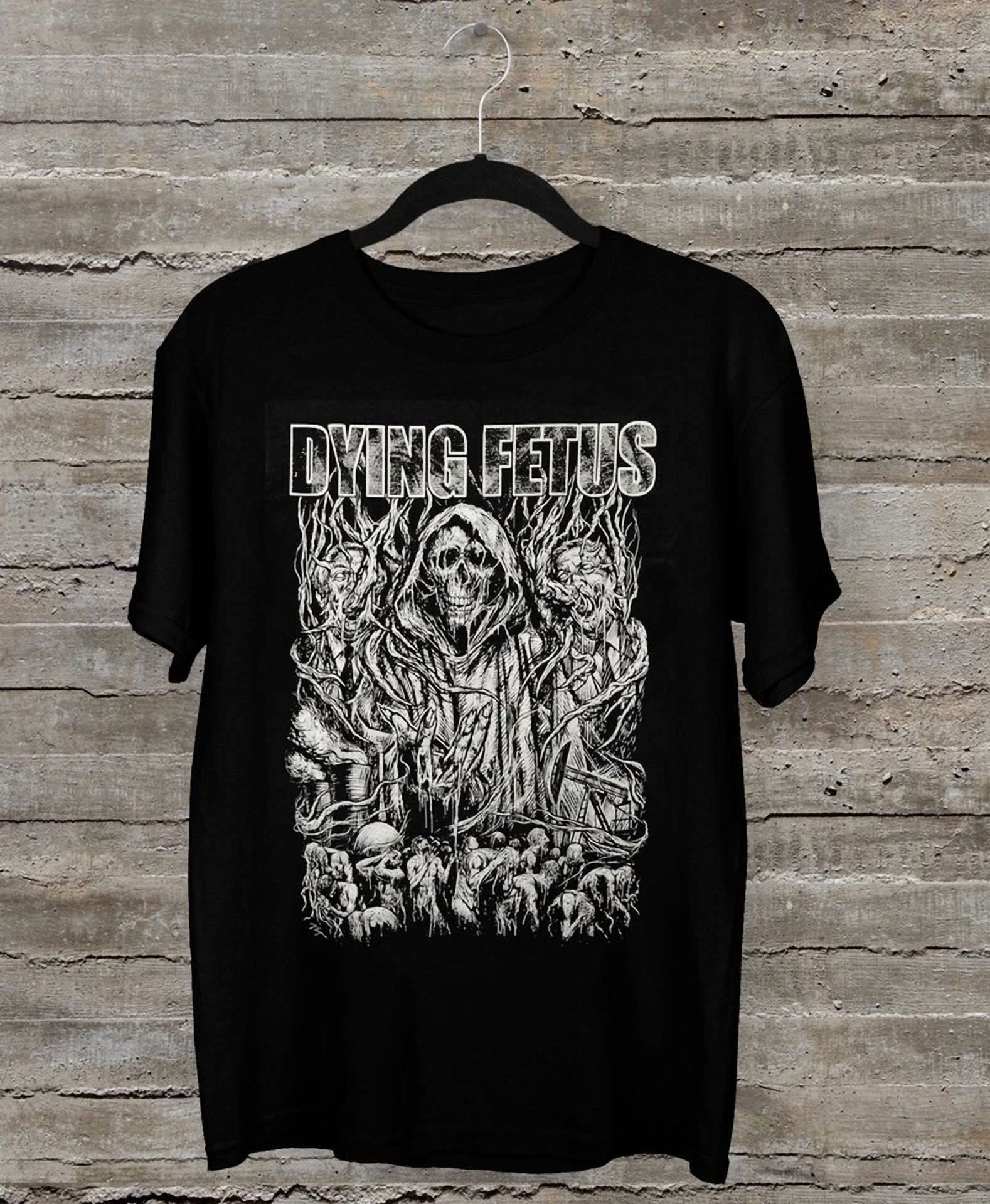 Dying Fetus Band Men's Old School Retro Black All Size Shirt - Walmart.com