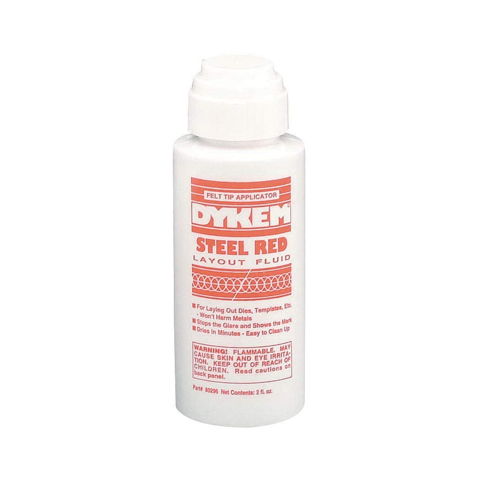 Dykem 02964 Red Layout Fluid - 2 oz Felt Tip Applicator - 80296 [PRICE is per EACH] - Walmart.com