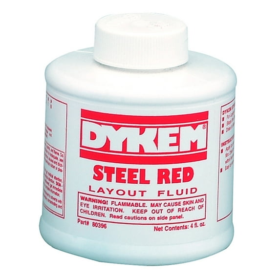 Dykem Layout Fluid,Steel Red(TM),4 oz 80396 - Walmart.com
