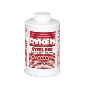 Dykem 80496 Steel Red Layout Fluid 8oz Brush-In-Cap - Walmart.com