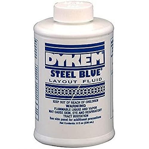 Dykem Layout Fluid Blue, 8 oz. Can and Brush in Cap. Machinist Dye for ...