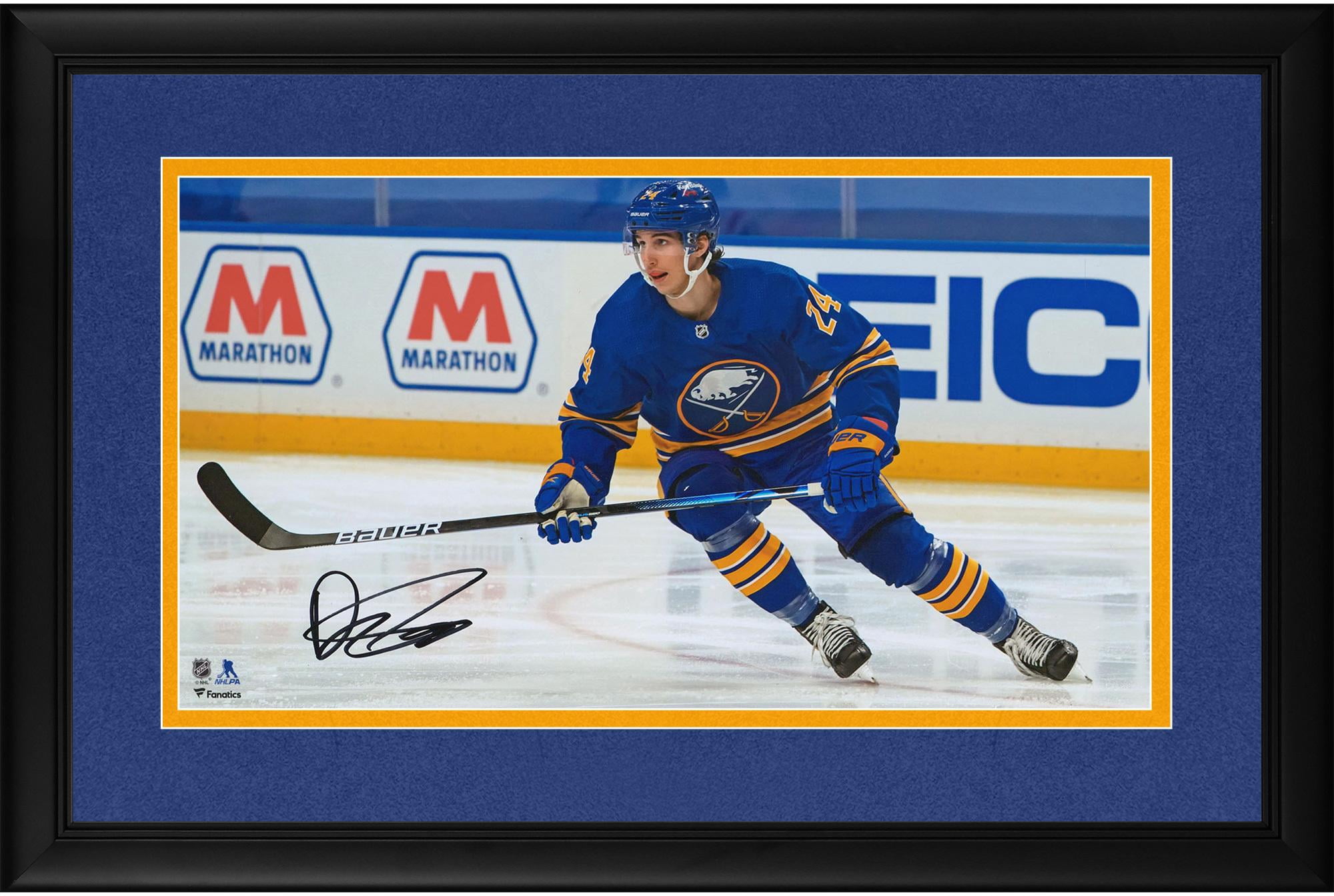 Dylan Cozens Buffalo Sabres Autographed Framed 10" x 18" Blue Jersey ...