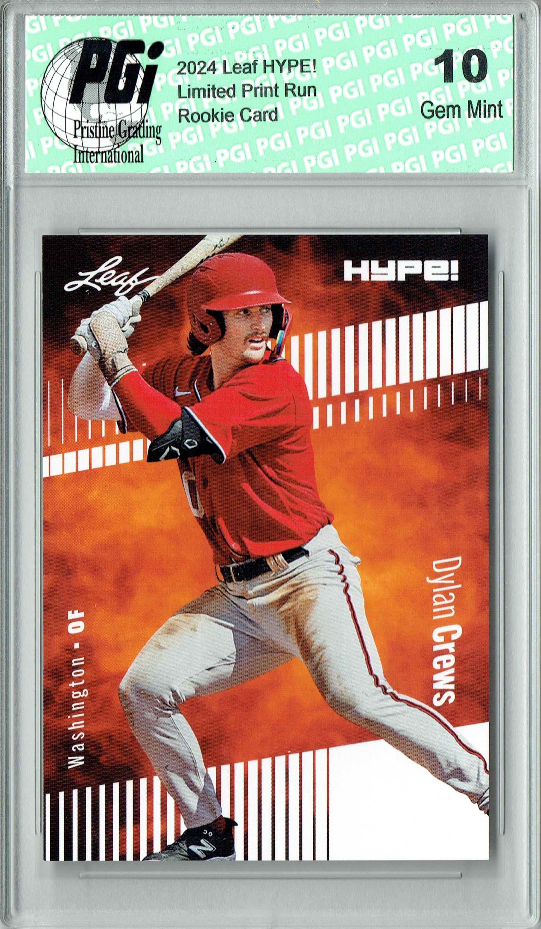 Dylan Crews 2024 Leaf Hype #142 Only 5000 Made Rookie Card PGI 10 ...