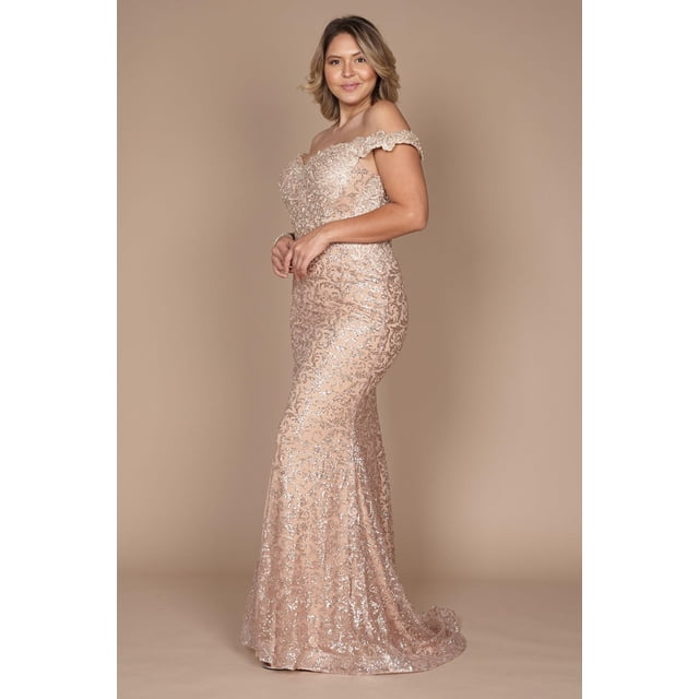 Dylan & Davids Formal Mermaid Fitted Evening Dress - Walmart.com
