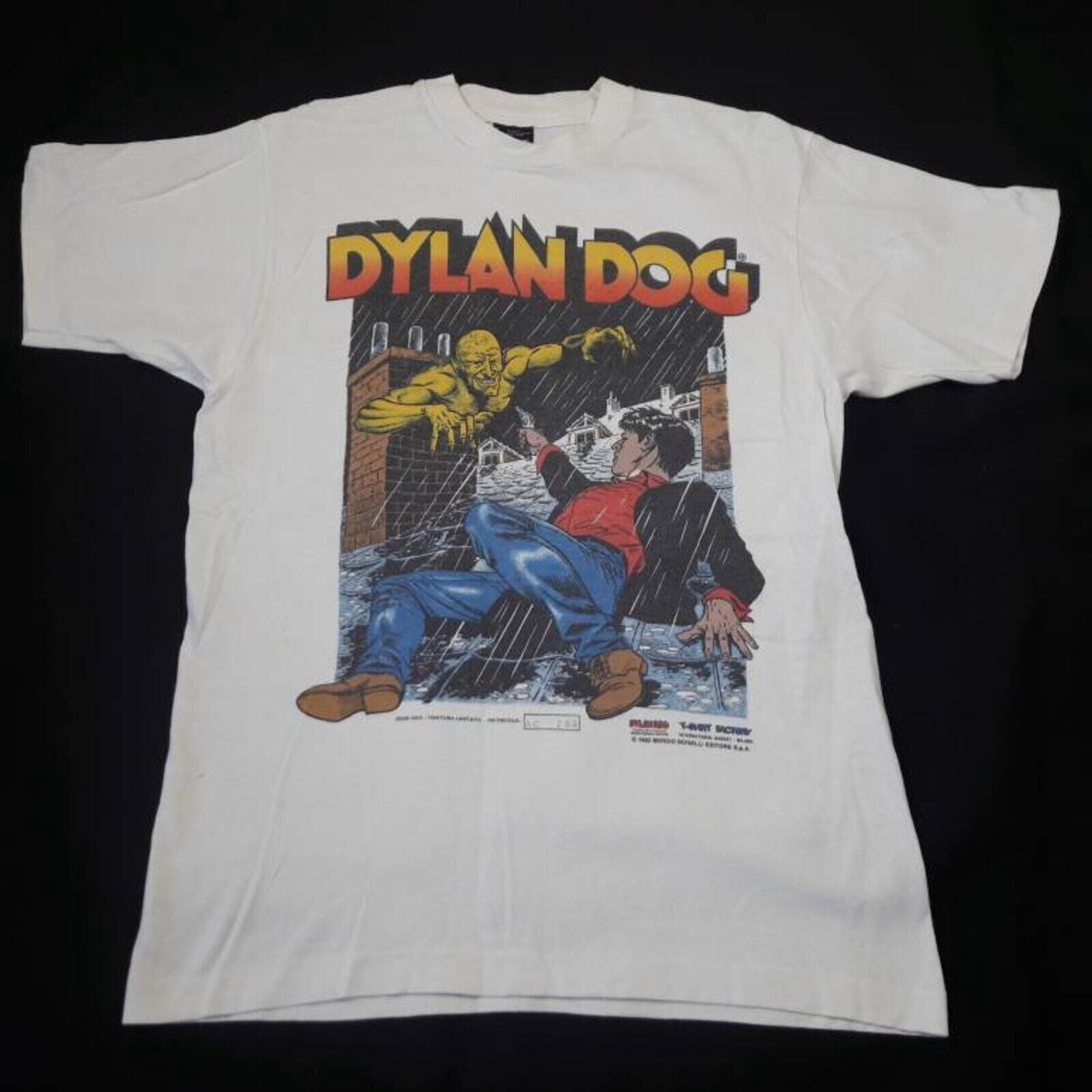Dylan Dog T-Shirt 90s 1990s Italian Horror Comics - Walmart.com