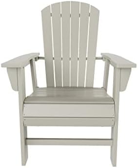 Dylan Dylan Outdoor Patio Shell-Back Adirondack Dining Chair Weather ...