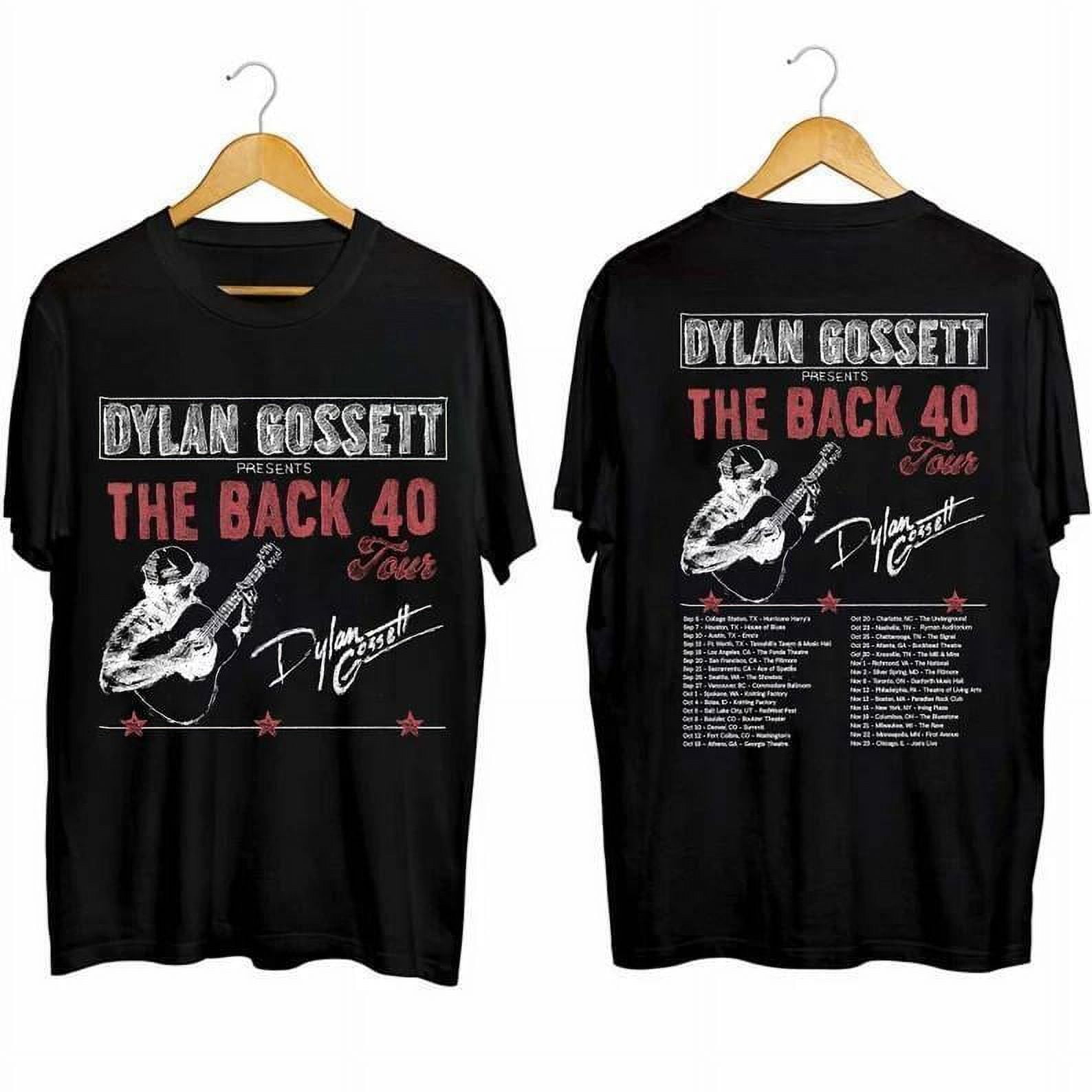 Dylan Gossett - The Back 40 Tour 2024 tShirt Dylan Gossett Fan Shirt ...