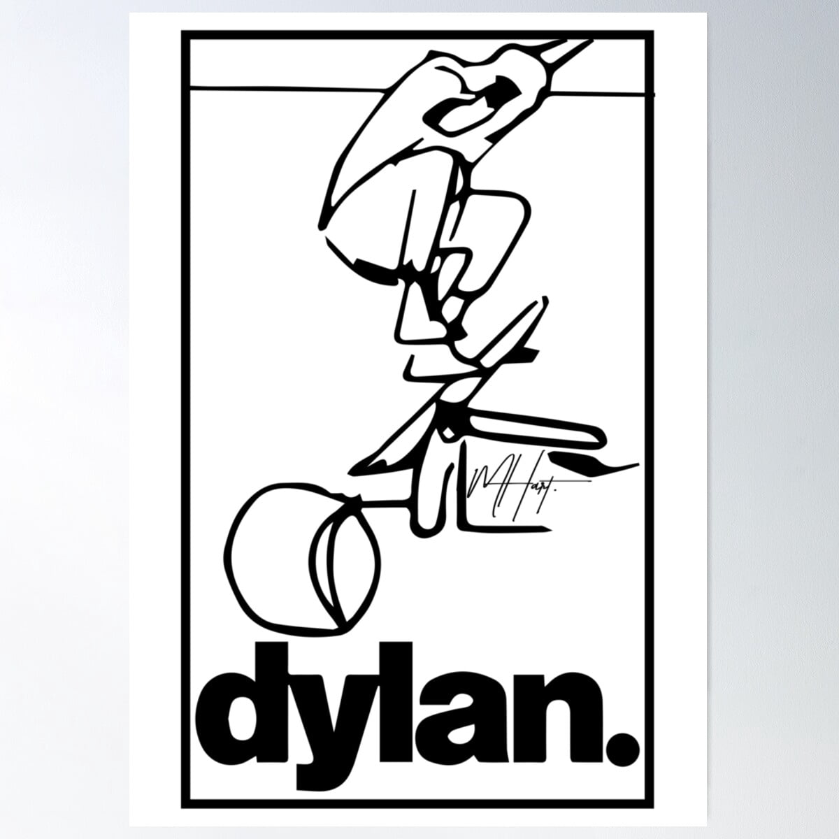 Dylan Impossible Poster Wall Art, Modern Wall Decor For Living Room ...
